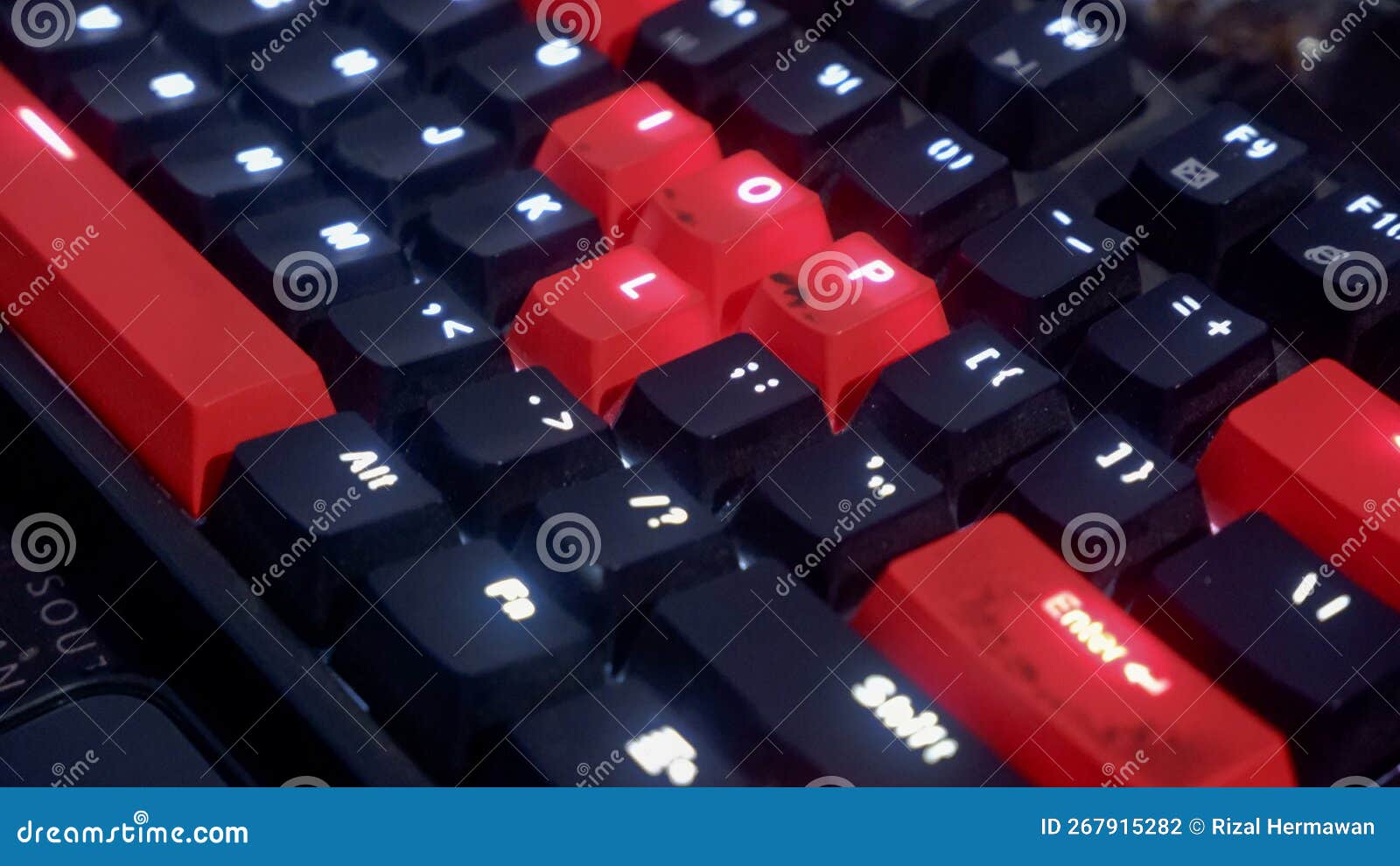 Black and Red Keyboard Keys Stock Photo - Image of keypad, purchase ...