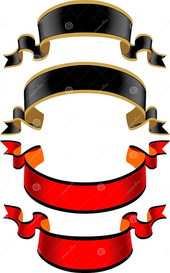 Black and Red Label stock vector. Illustration of horizontal - 18929944