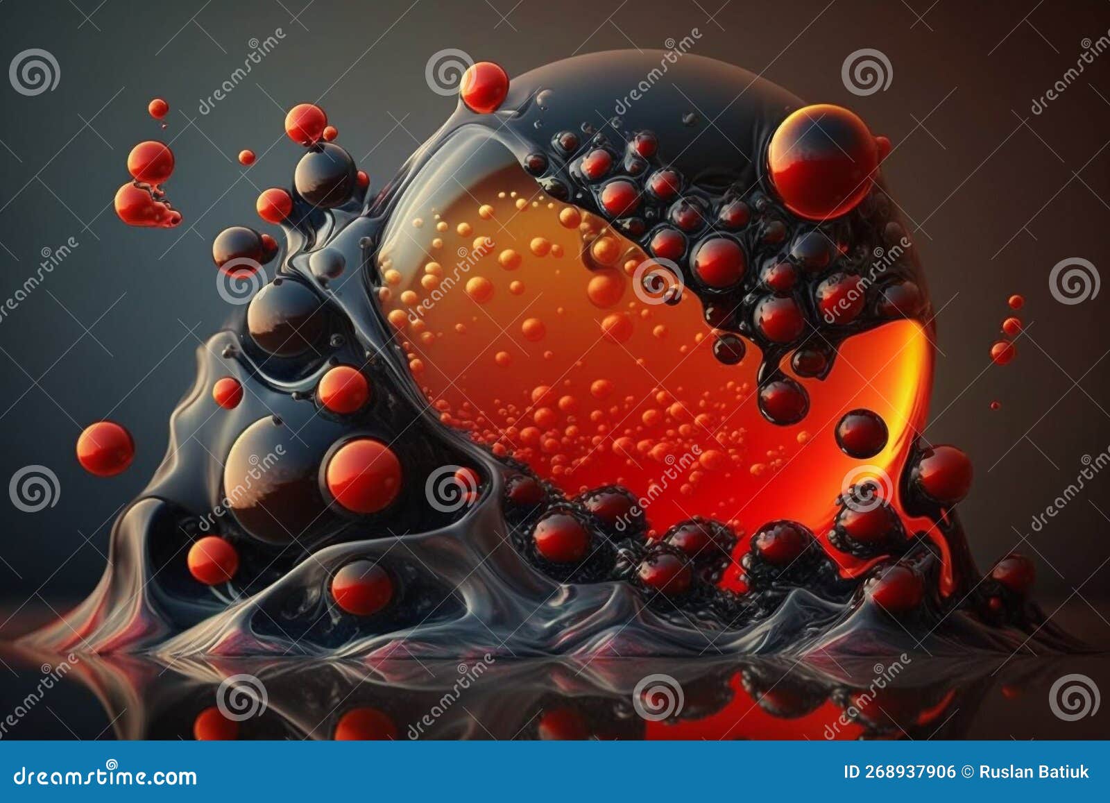 Black Red Lava Volcano Background with Abstract Box Rectangle Geometric ...