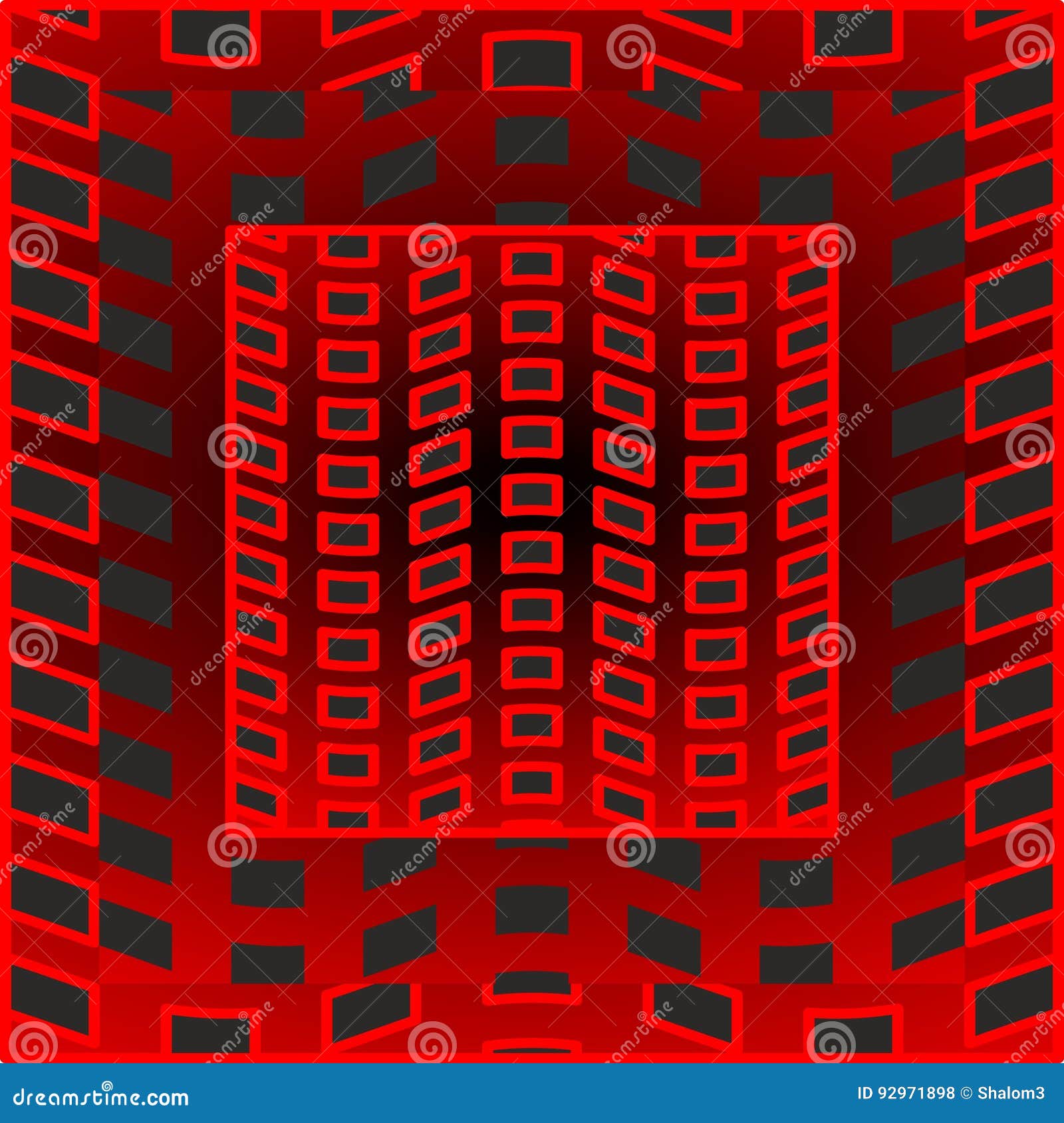 Rectangle Optical Illusion Pattern Cartoon Vector | CartoonDealer.com ...