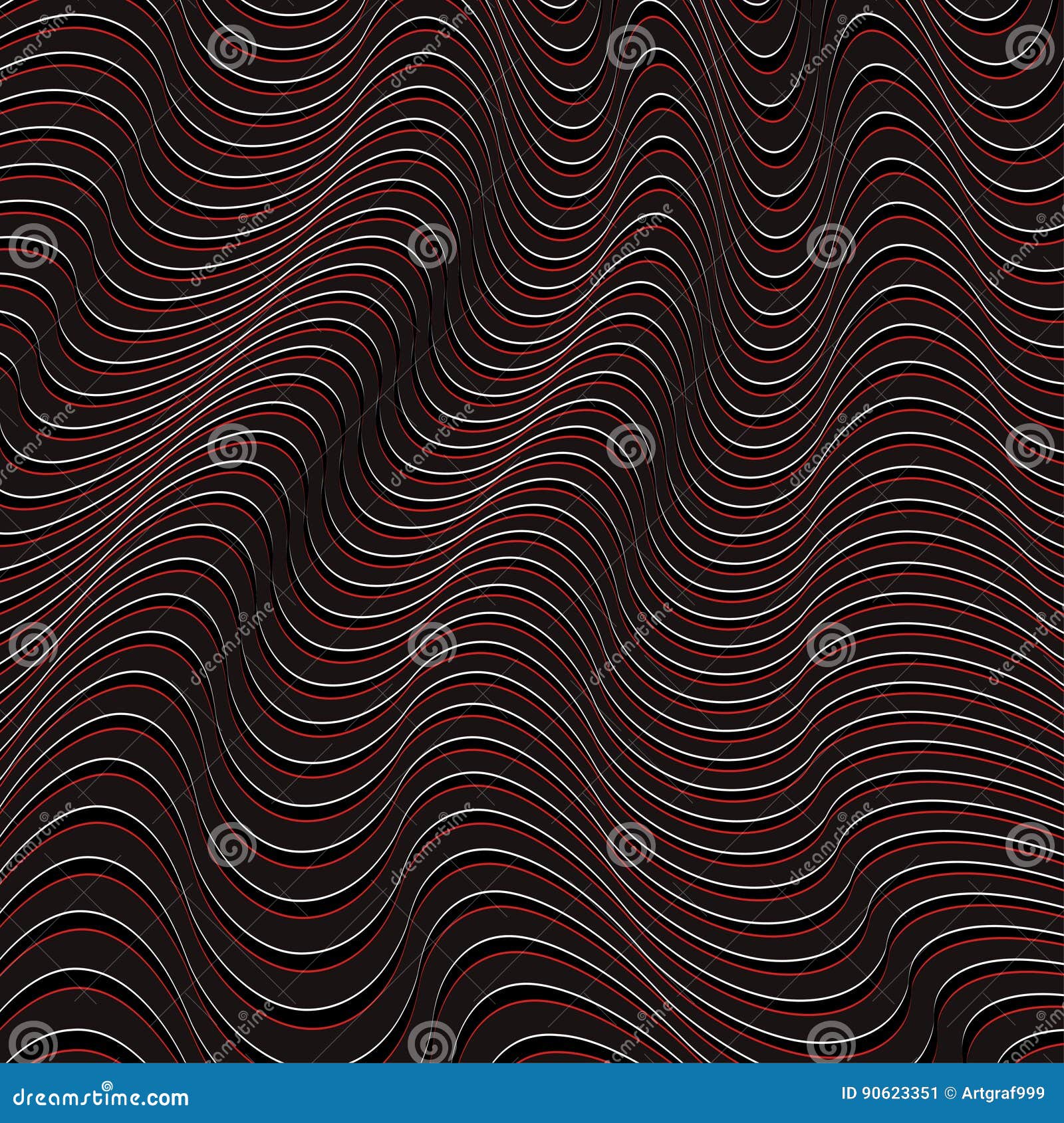 A Black and Red Optical Illusion. Vector Illustration Stock Vector ...