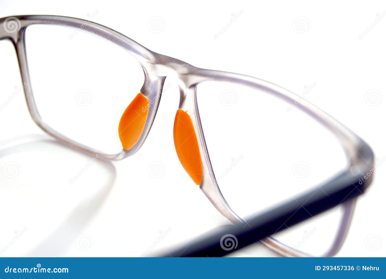 Black- Red Pair of Spectacles in White Background Stock Photo - Image ...