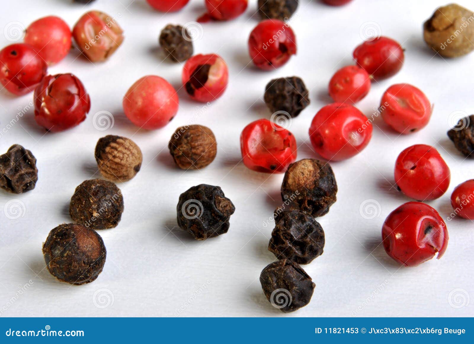 Black and red pepper stock image. Image of healthy, spice - 11821453