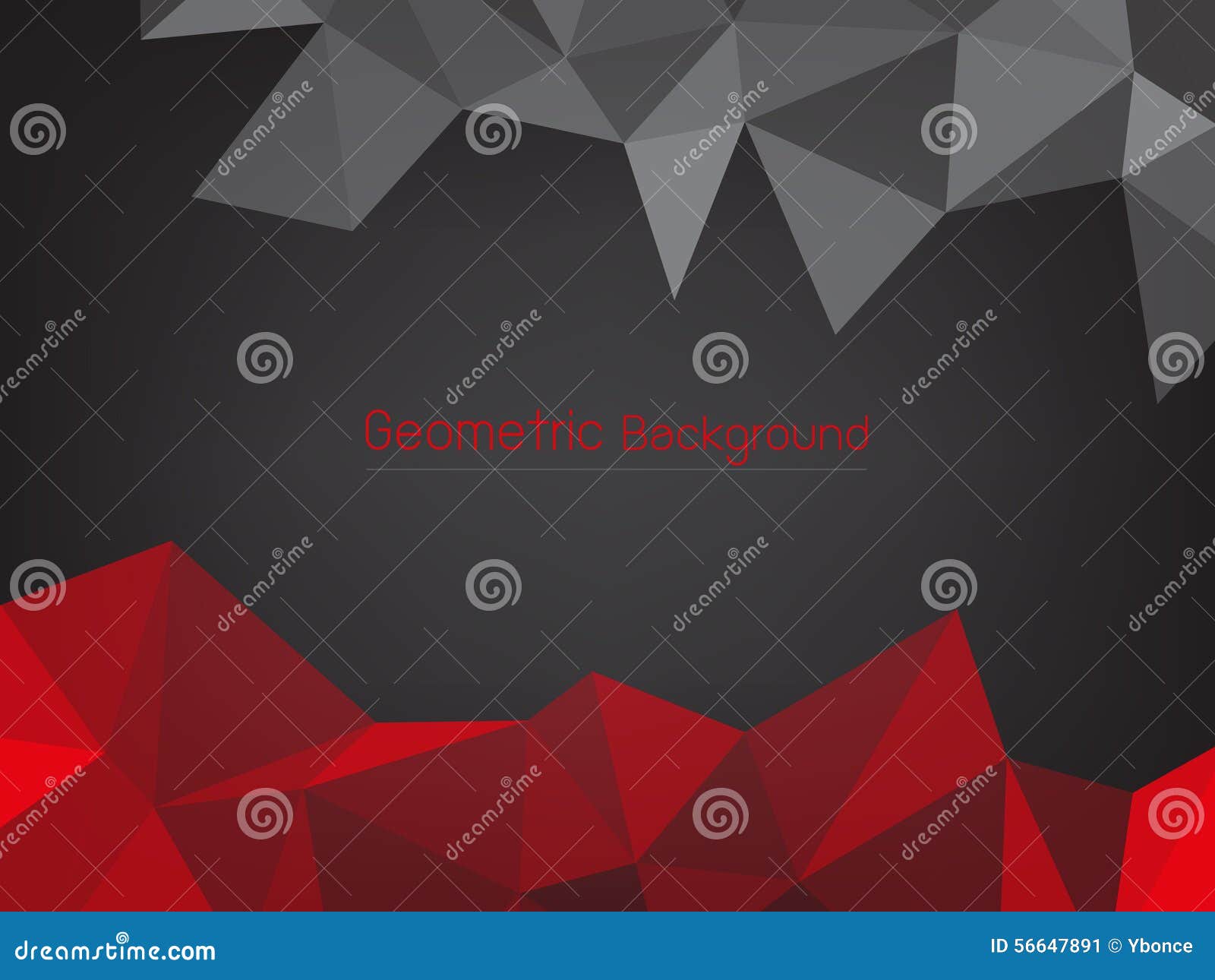 Black and Red Polygon Geometric Abstract Background Stock Vector ...