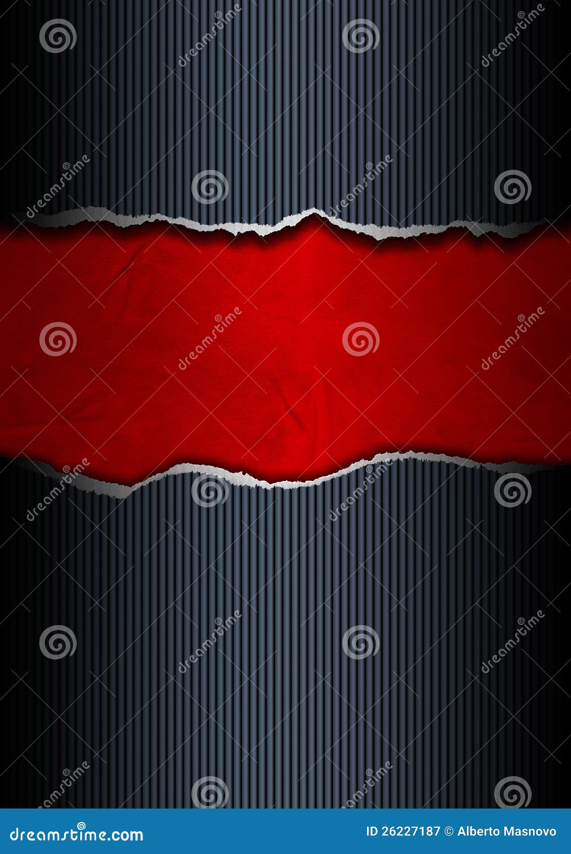 Black and Red Ripped Paper stock illustration. Illustration of ...