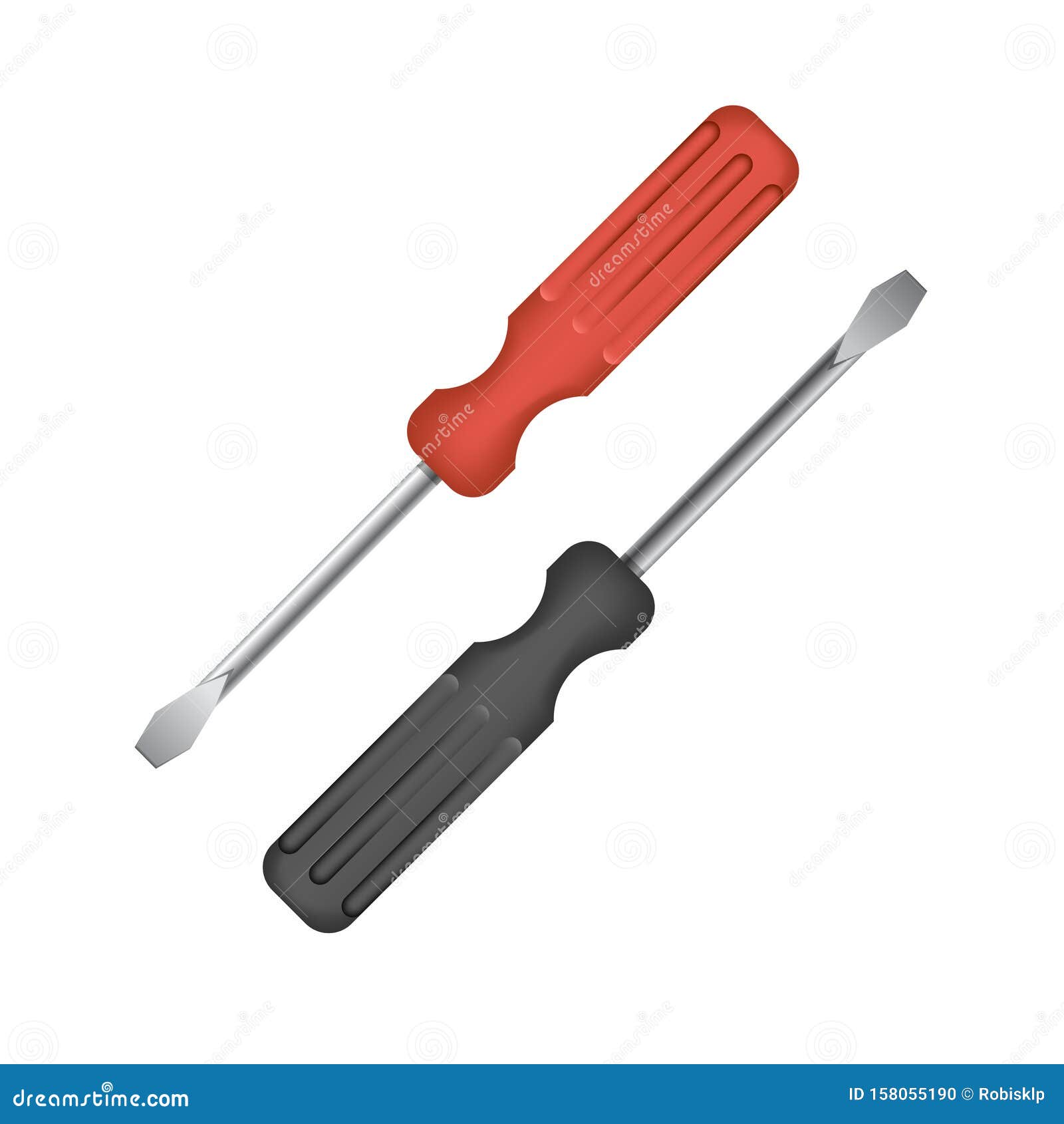 Black and Red Screwdriver Icons Stock Vector - Illustration of plastic ...