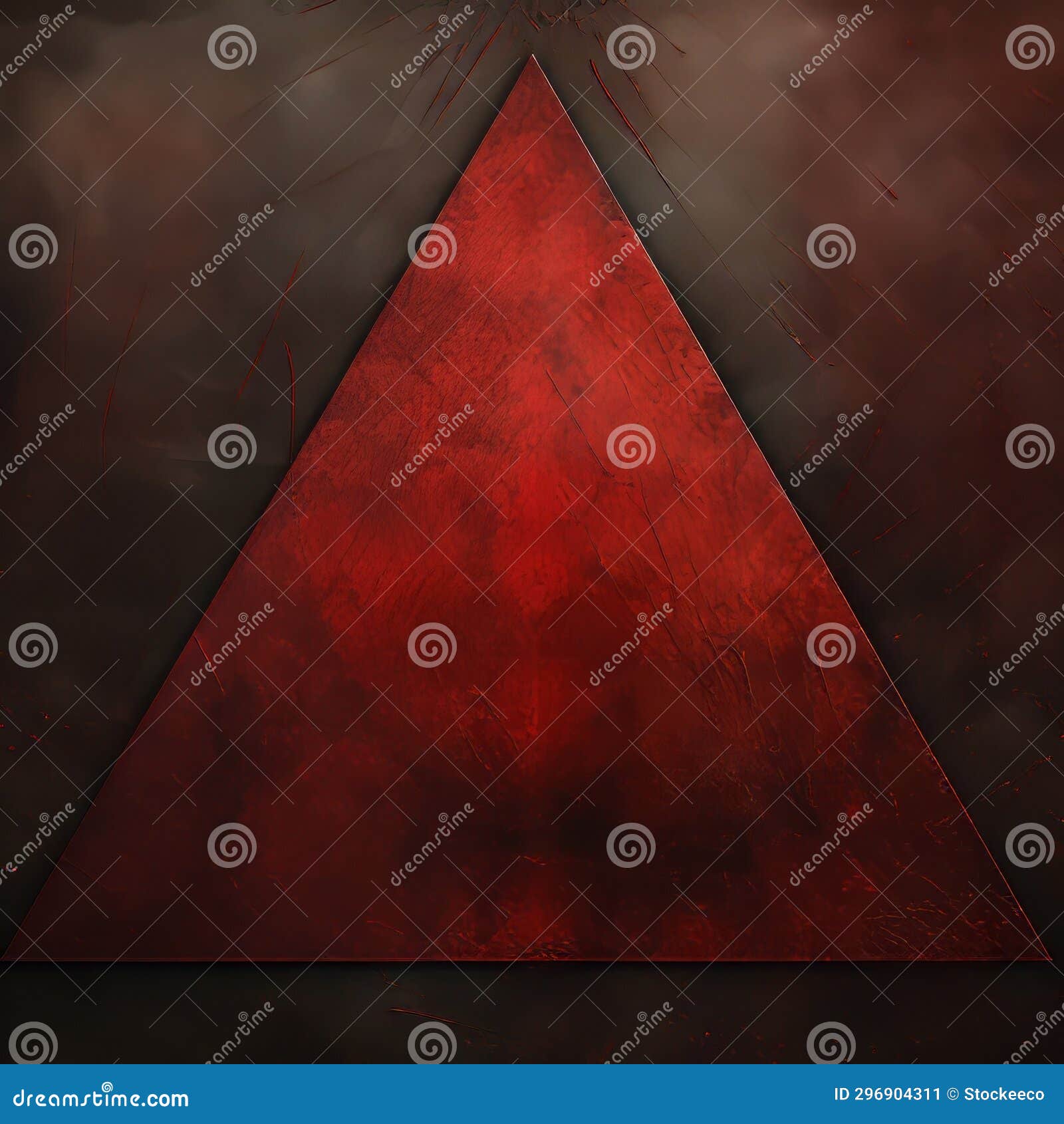 Dark Symbolism: Red Triangle Hd Wallpaper with Oil on Copper Style ...