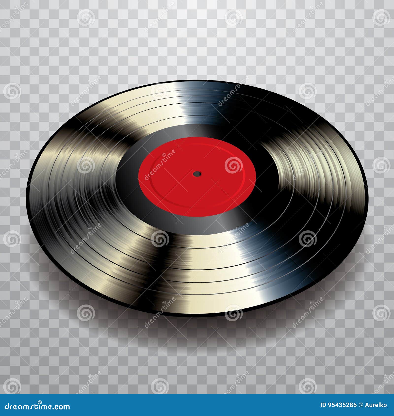 Black red vinyl stock vector. Illustration of shadow - 95435286