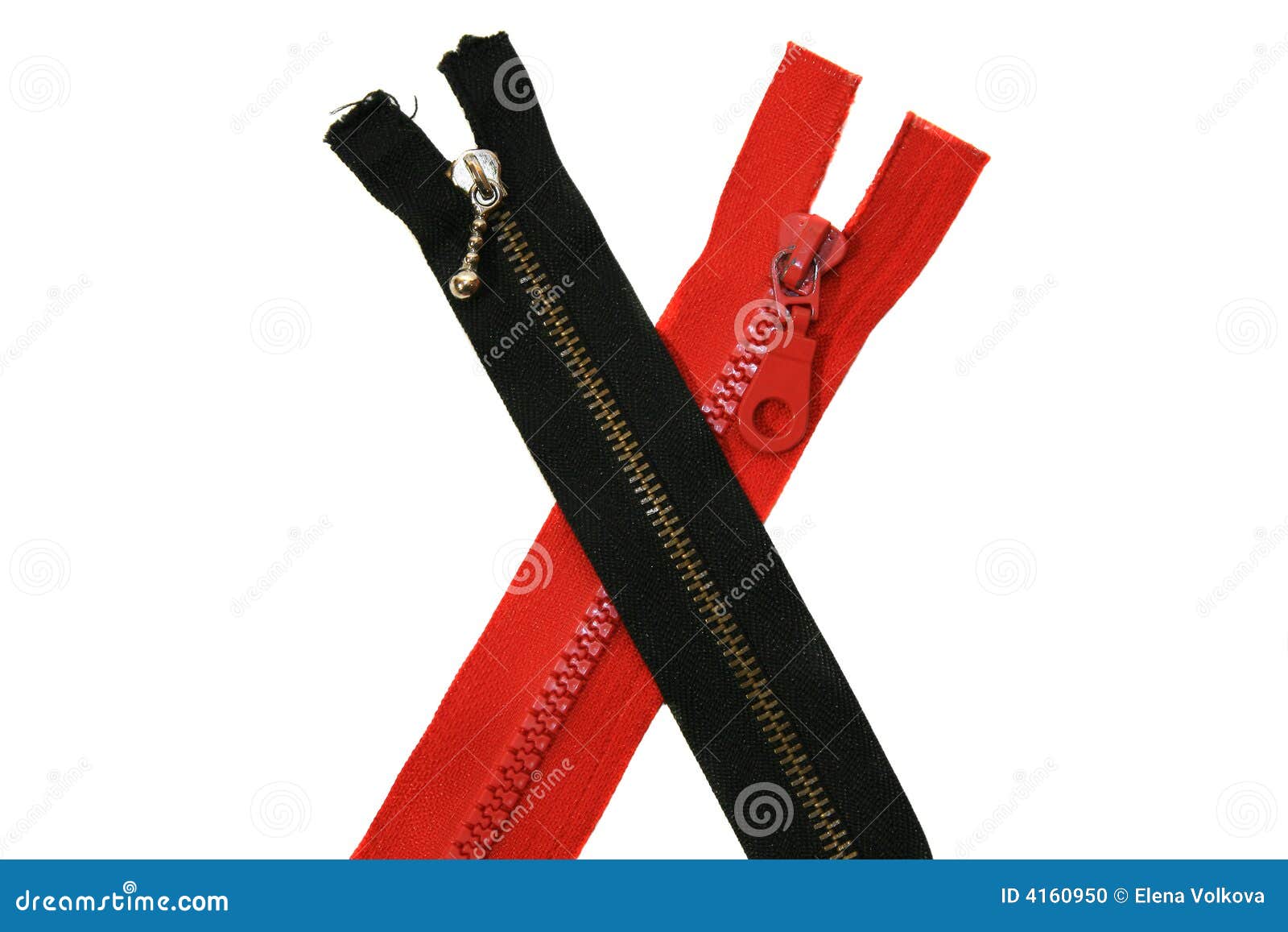 Black and red zip stock photo. Image of function, detail - 4160950