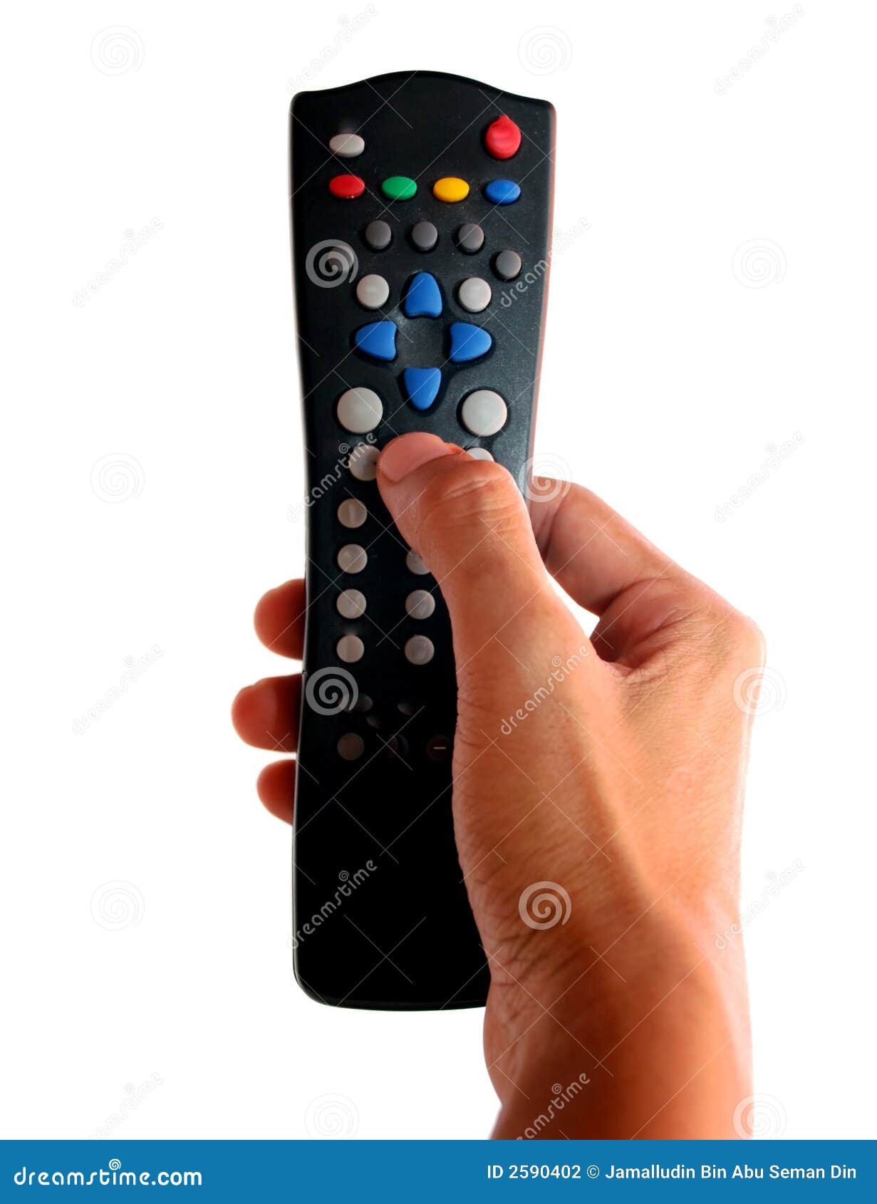 Black Remote Controller On White Background Royalty-Free Stock ...