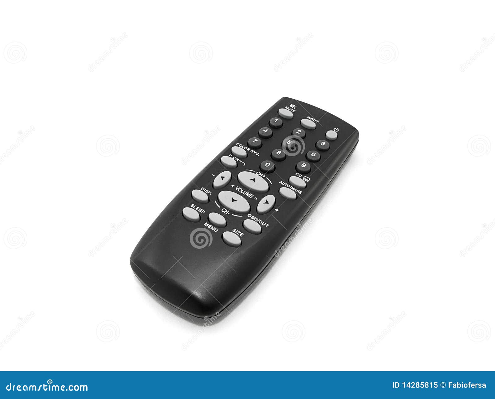 Black TV Remote Control On White Background Royalty-Free Stock Photo ...