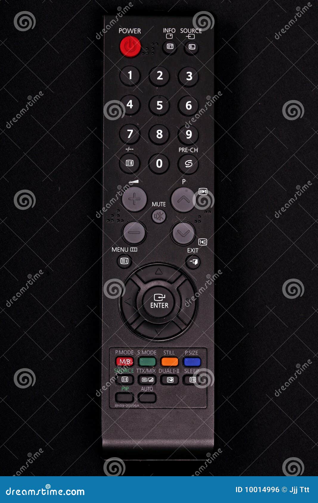Black Remote Control on Black Background Stock Photo - Image of silver ...