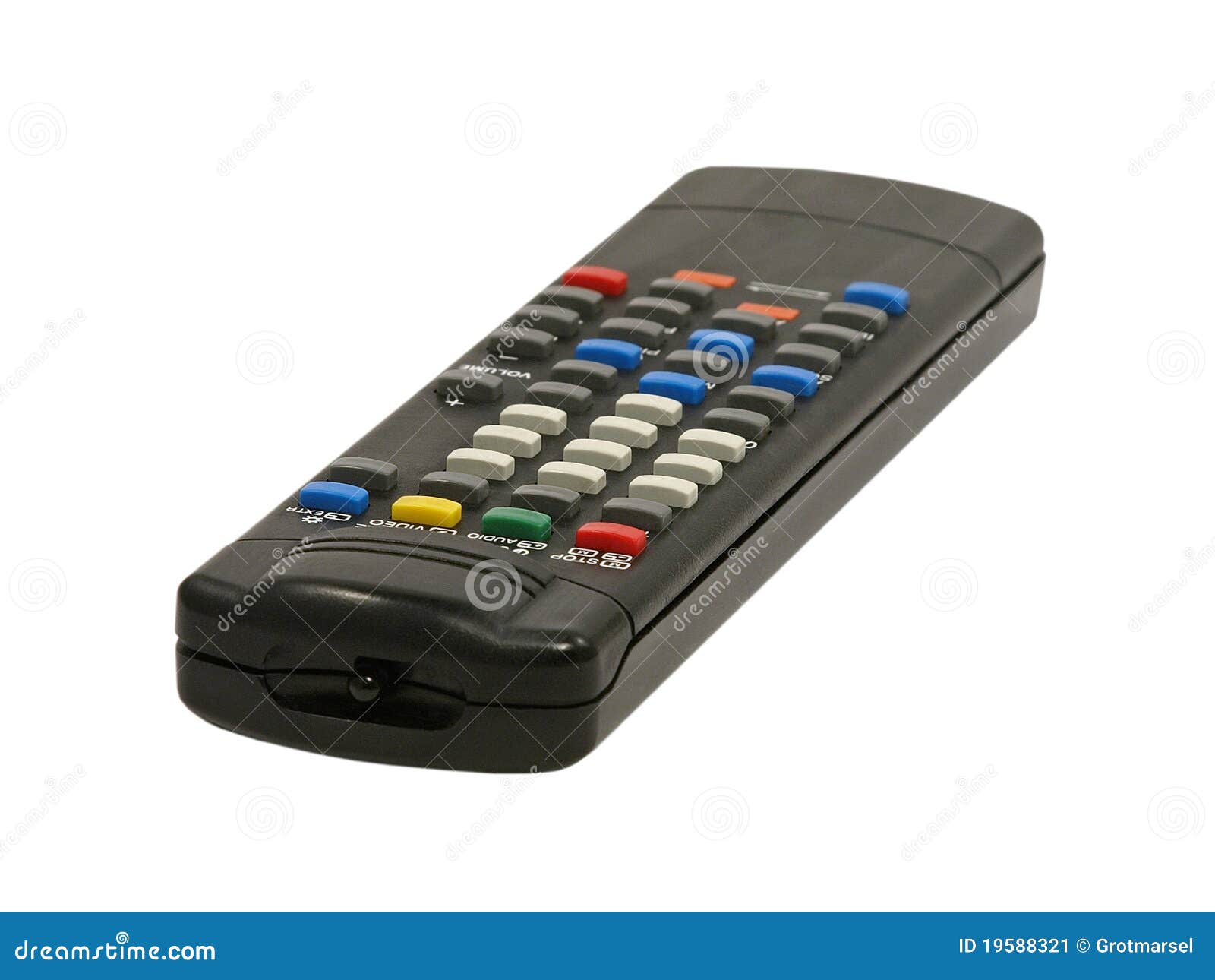 Black Remote Control Closeup. Stock Image - Image of convenience ...