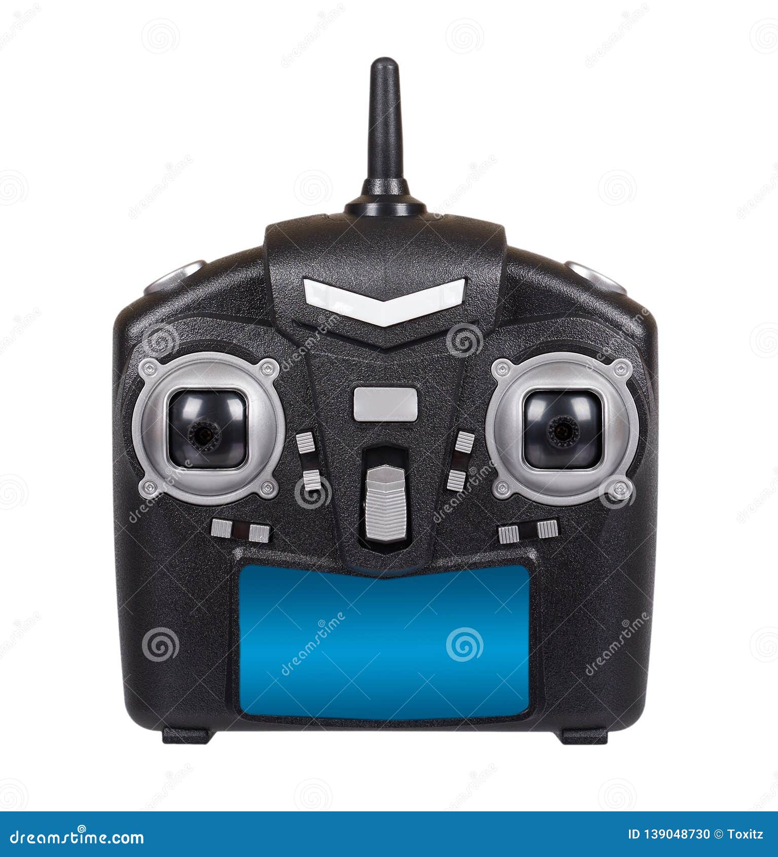 Black Remote Control for Drone, RC with Antenna Stock Photo - Image of ...
