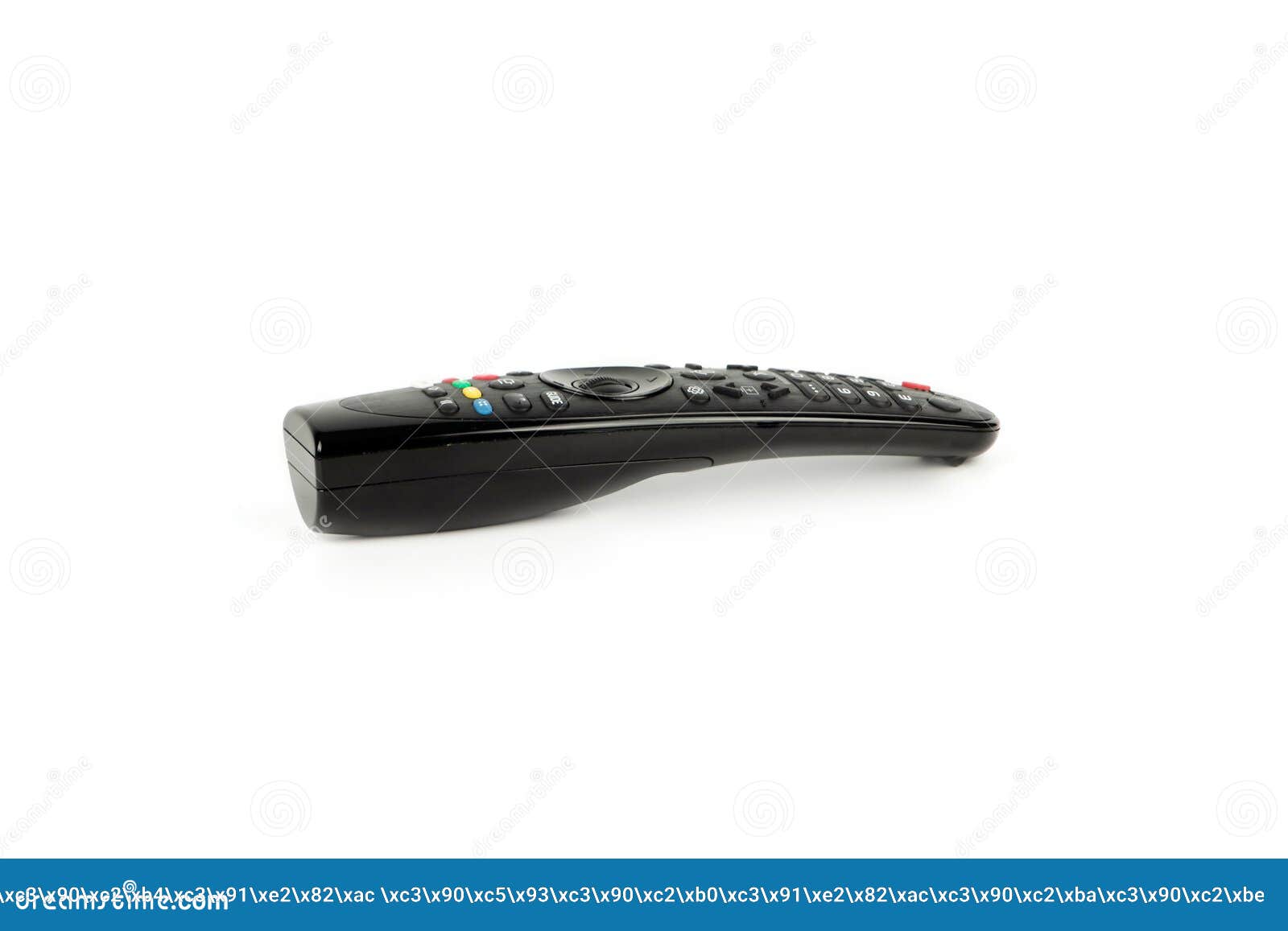 Black Remote Control Isolated on White Background Stock Photo - Image ...