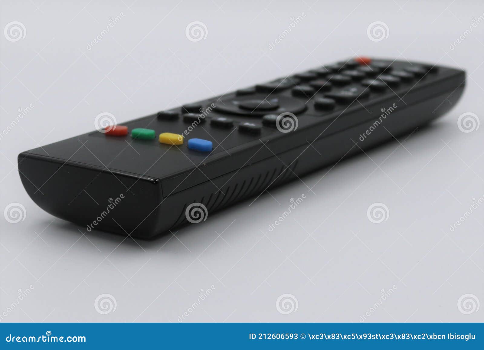 Digital Tv Remote Control on Background. Stock Image - Image of ...