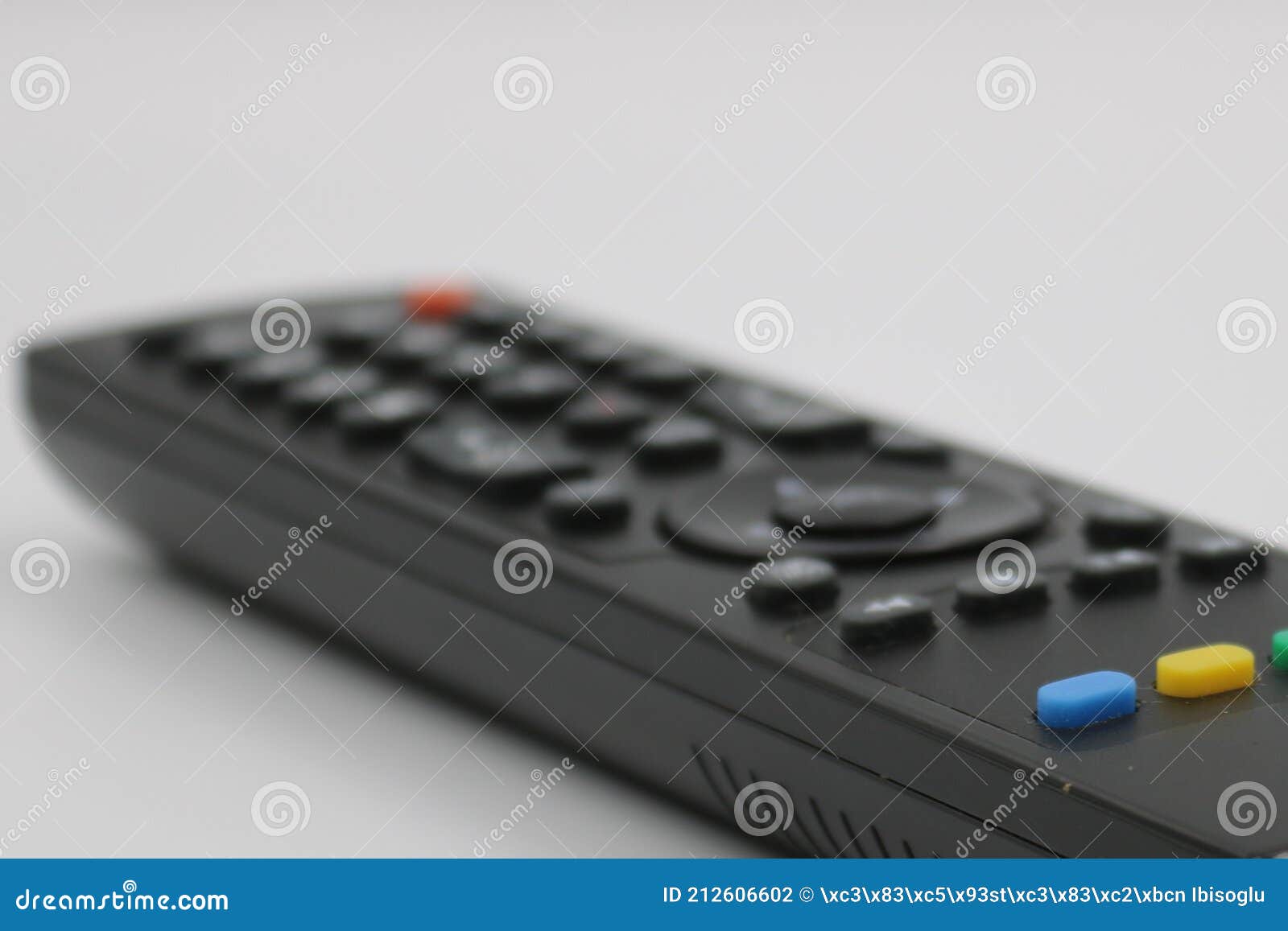 Digital Tv Remote Control on Background. Stock Photo - Image of ...
