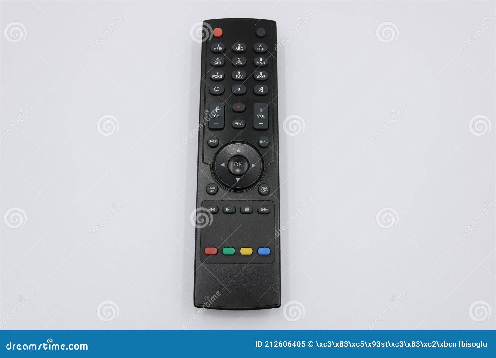 Digital Tv Remote Control on Background. Stock Image - Image of remote ...