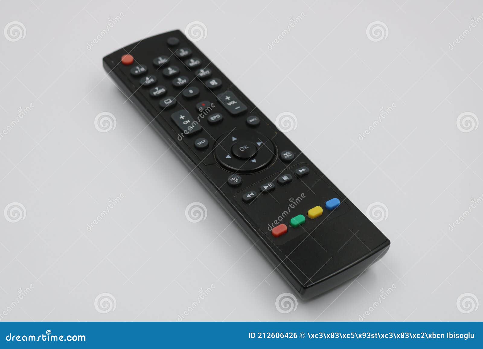 Digital Tv Remote Control on Background. Stock Photo - Image of digital ...