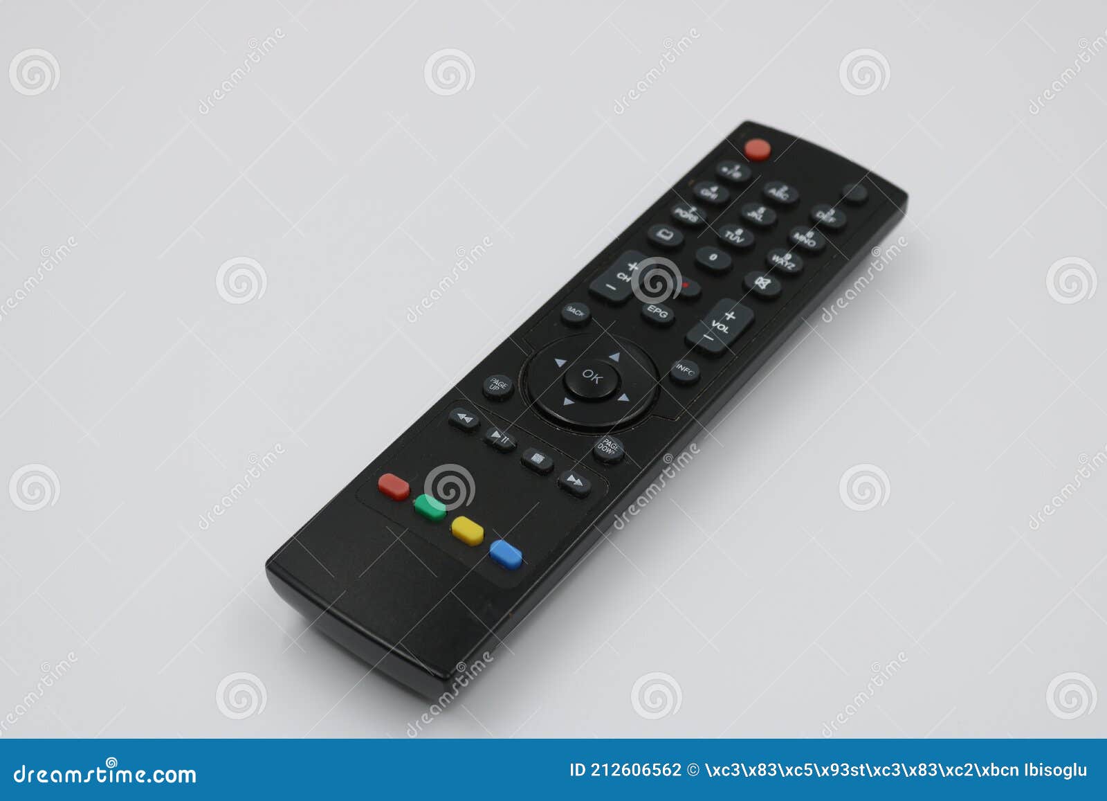 Digital Tv Remote Control on Background. Stock Photo - Image of control ...