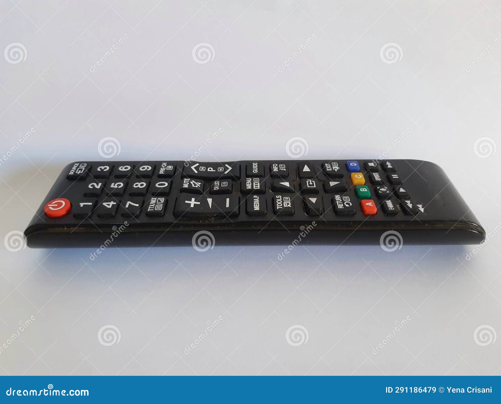 Black Remote Control that Usually Used for Tv Stock Illustration ...