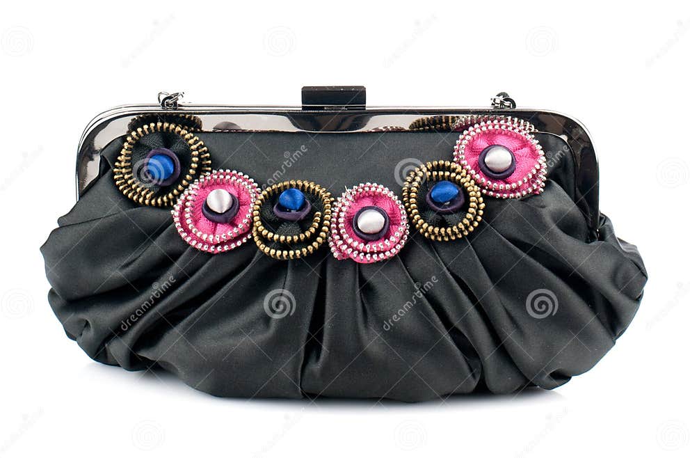 Black Reticule Isolated on White Background. Stock Image - Image of ...