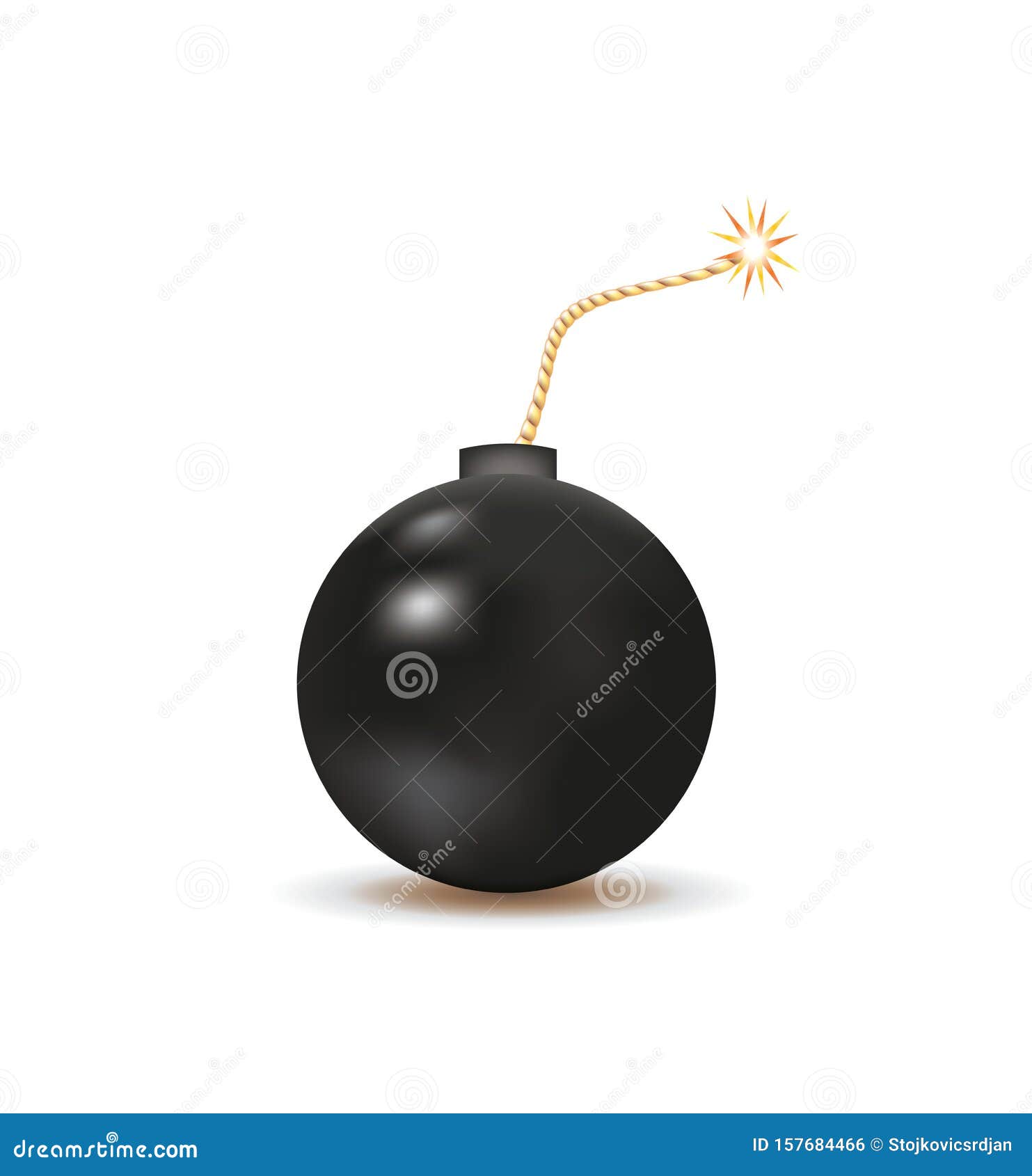 Black retro bomb stock vector. Illustration of cartoon - 157684466