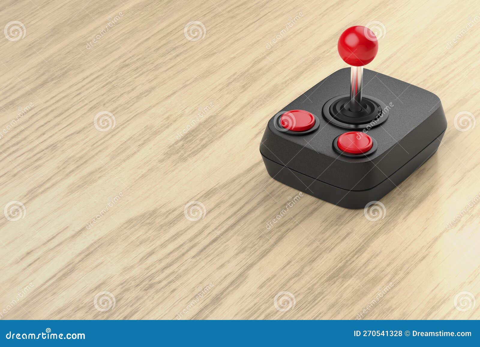 Black retro joystick stock illustration. Illustration of arcade - 270541328