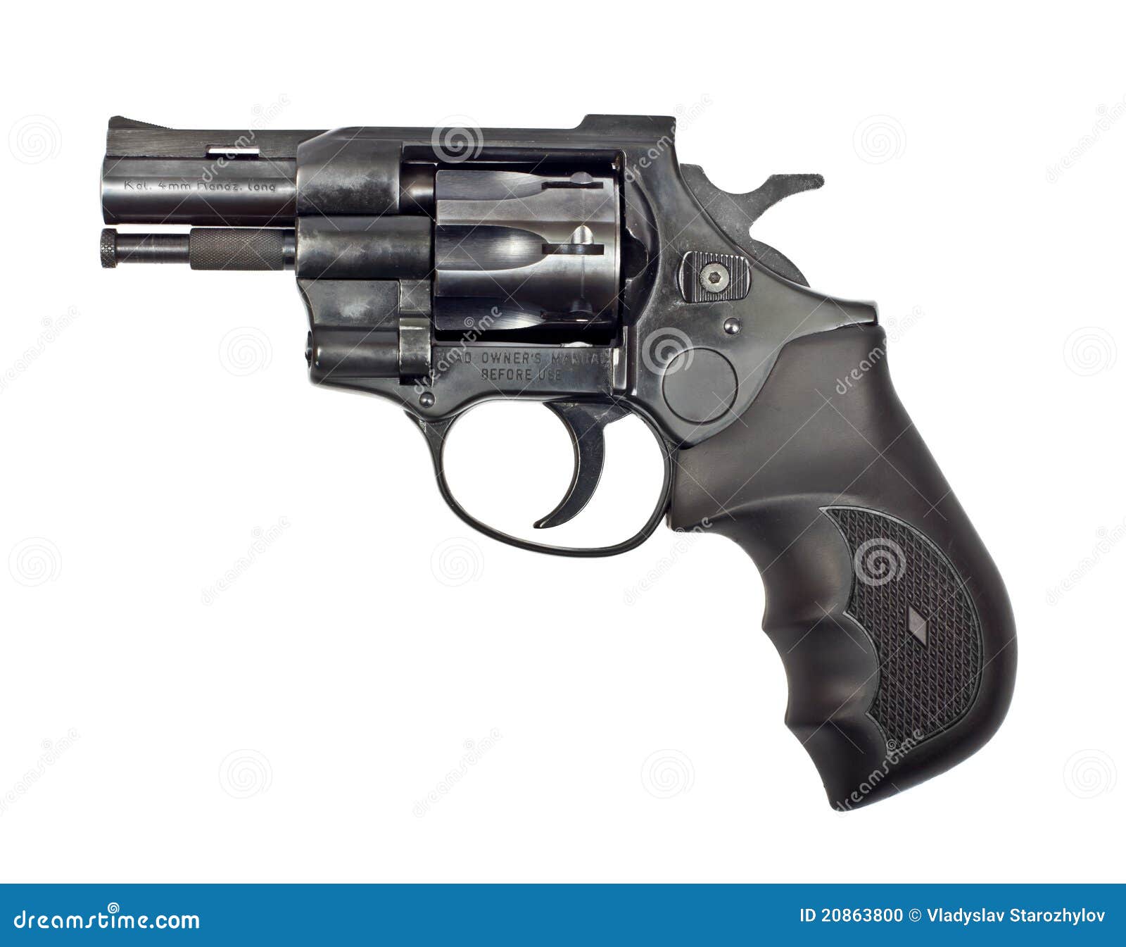 Black revolver stock photo. Image of combat, grip, revolver - 20863800