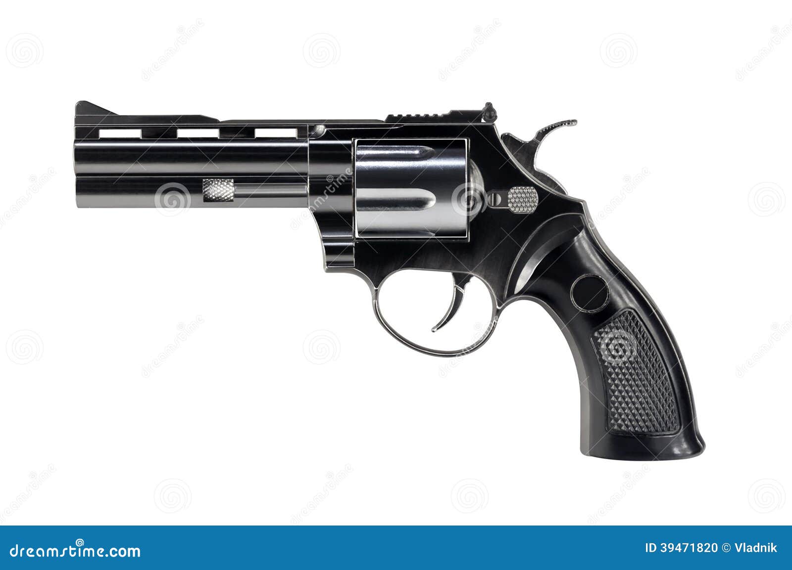 Black revolver stock photo. Image of metal, revolver - 39471820