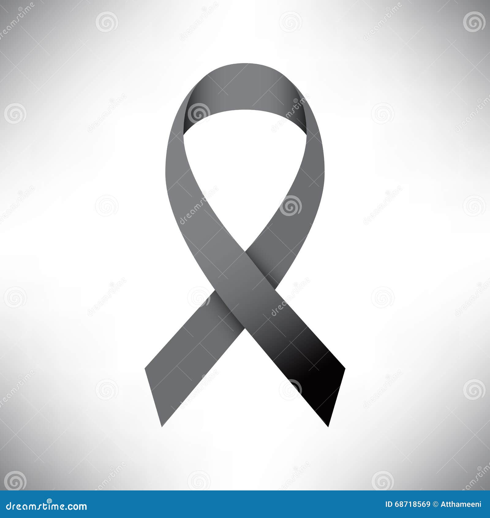 Black Ribbon and Peace Illustration Stock Vector - Illustration of fund ...
