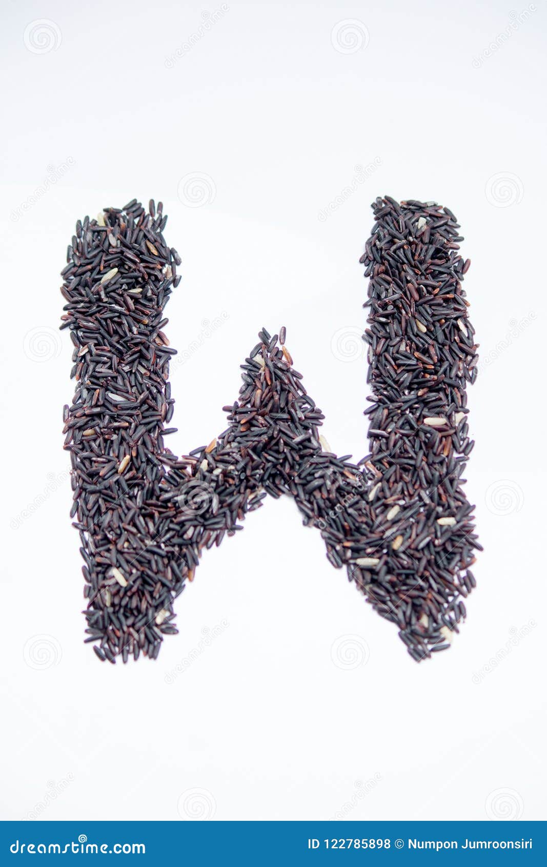 Black rice is a alphabet stock photo. Image of dark - 122785898