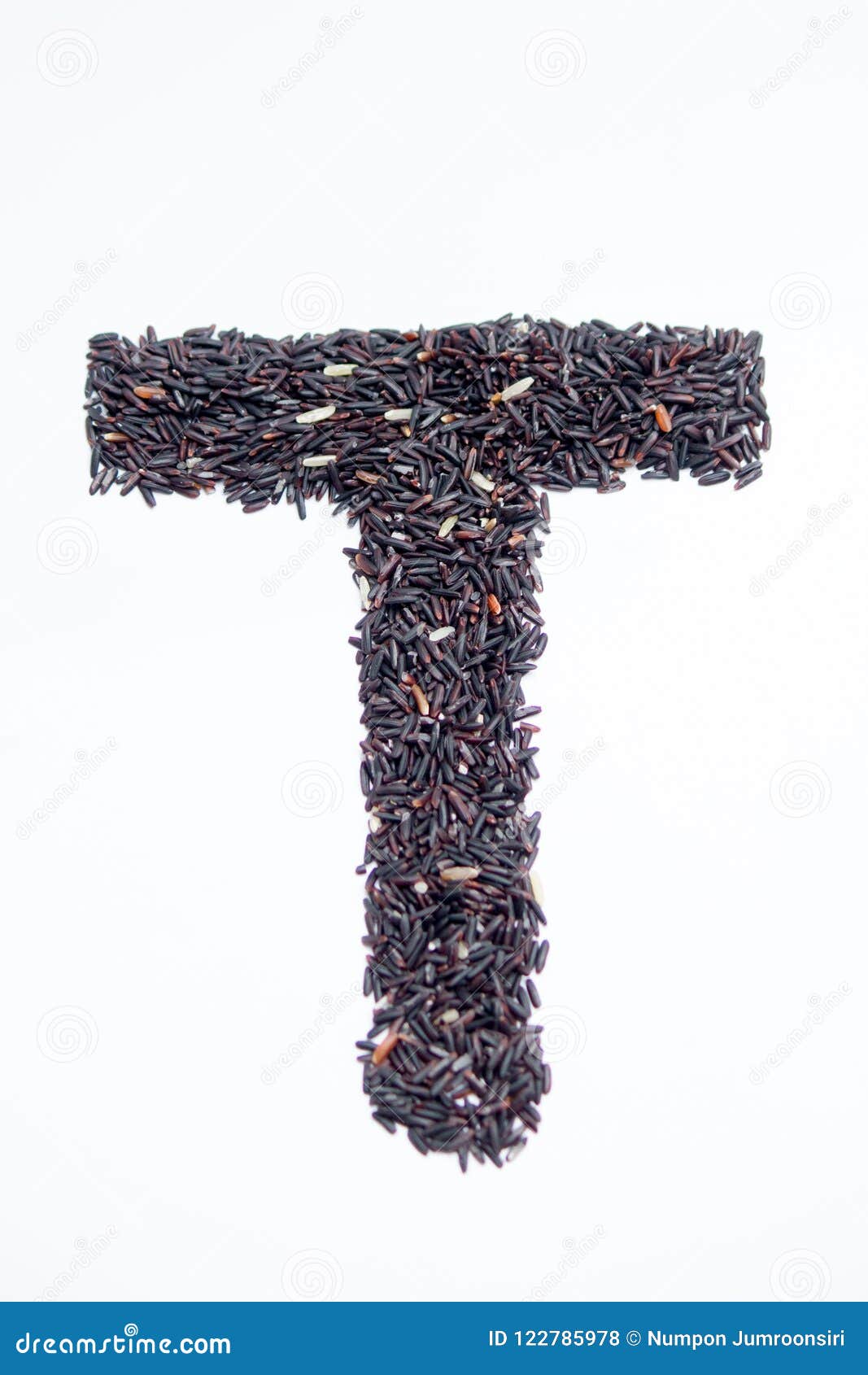 Black rice is a alphabet stock photo. Image of alphabet - 122785978