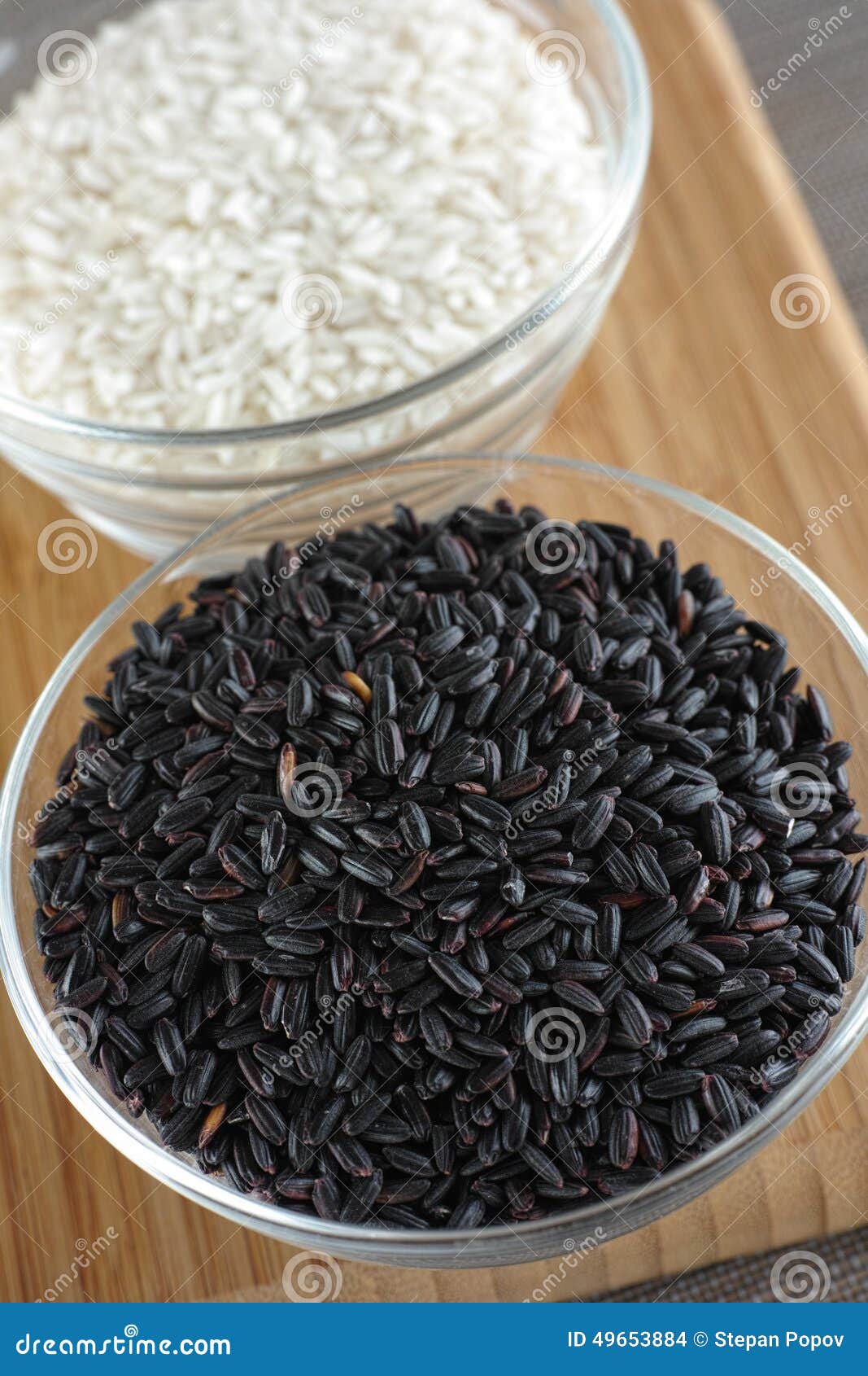 Black rice and white rice stock photo. Image of white - 49653884