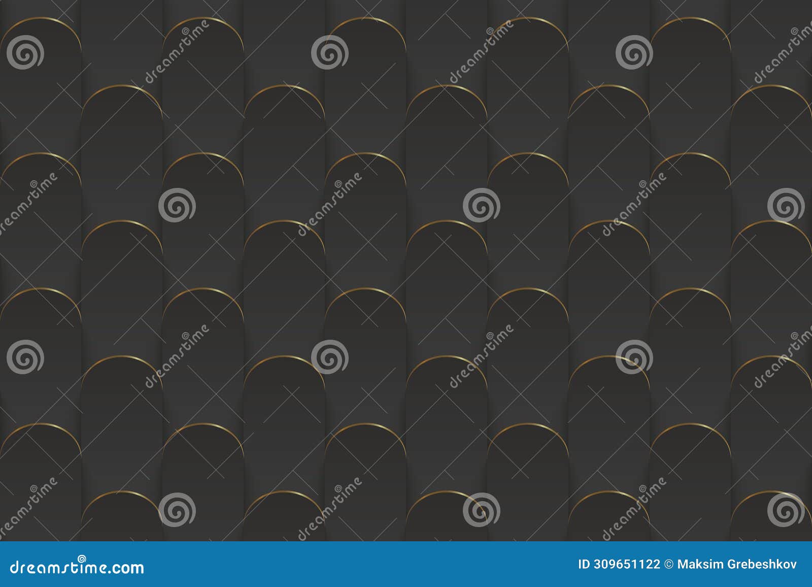 Black Rich Tile Geometric Seamless Pattern. Stock Vector - Illustration ...