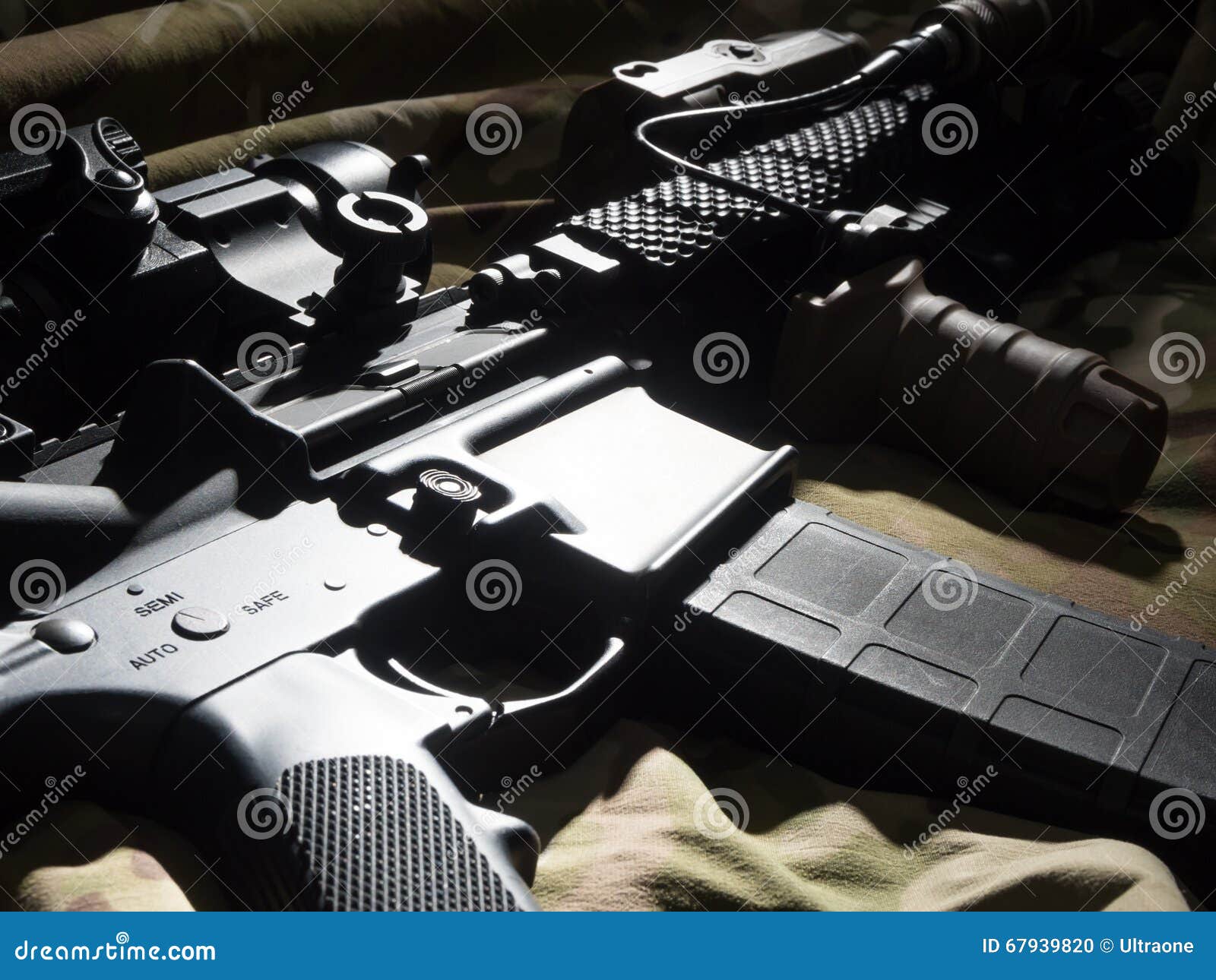 The Black Rifle stock photo. Image of weaponry, weapon - 67939820