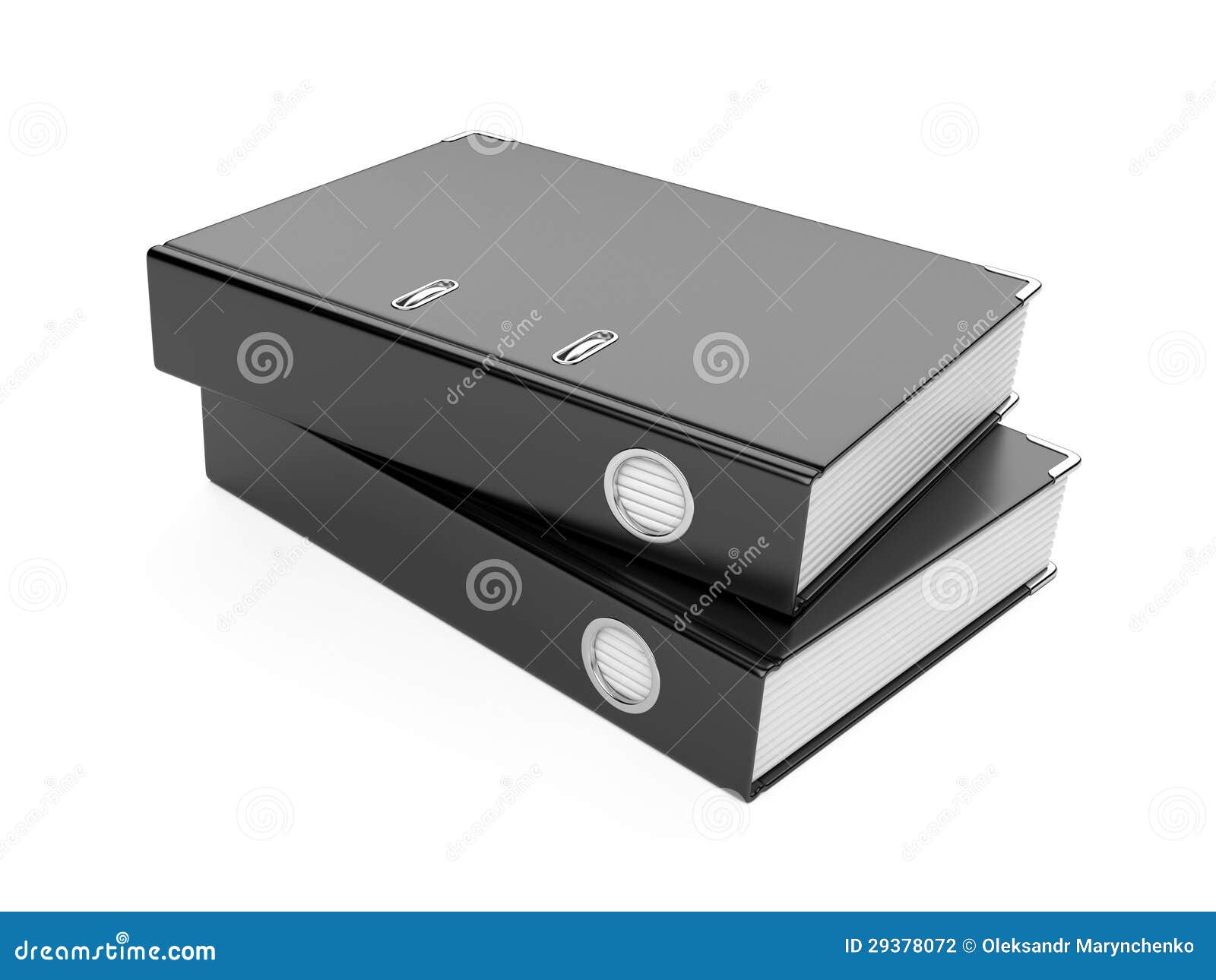 A black ring binder stock illustration. Illustration of storage - 29378072