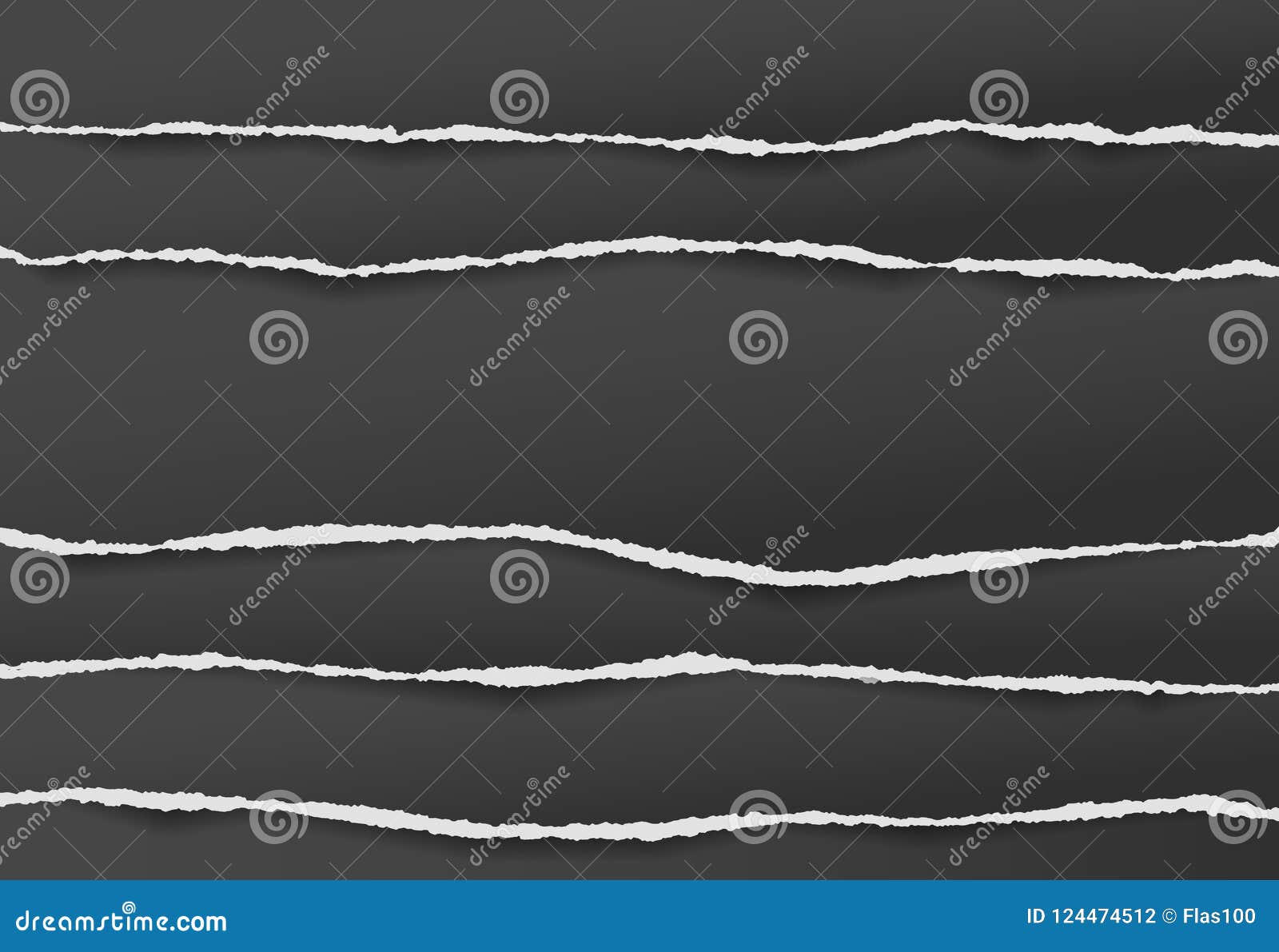 Black Ripped Paper Frame With Shadows Isolated On Transparent ...