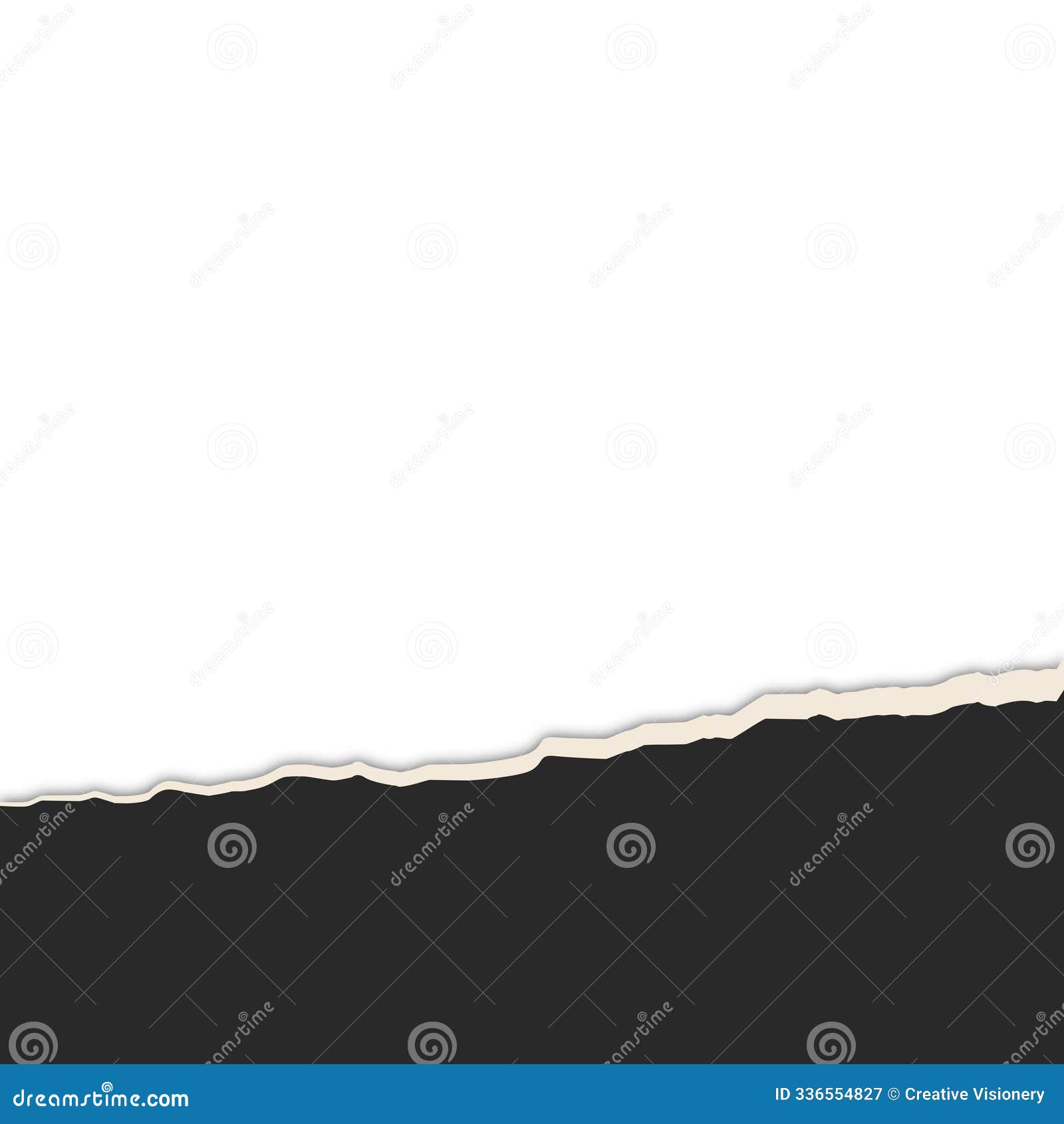 Abstract Black Ripped Paper Border Decoration Stock Vector ...