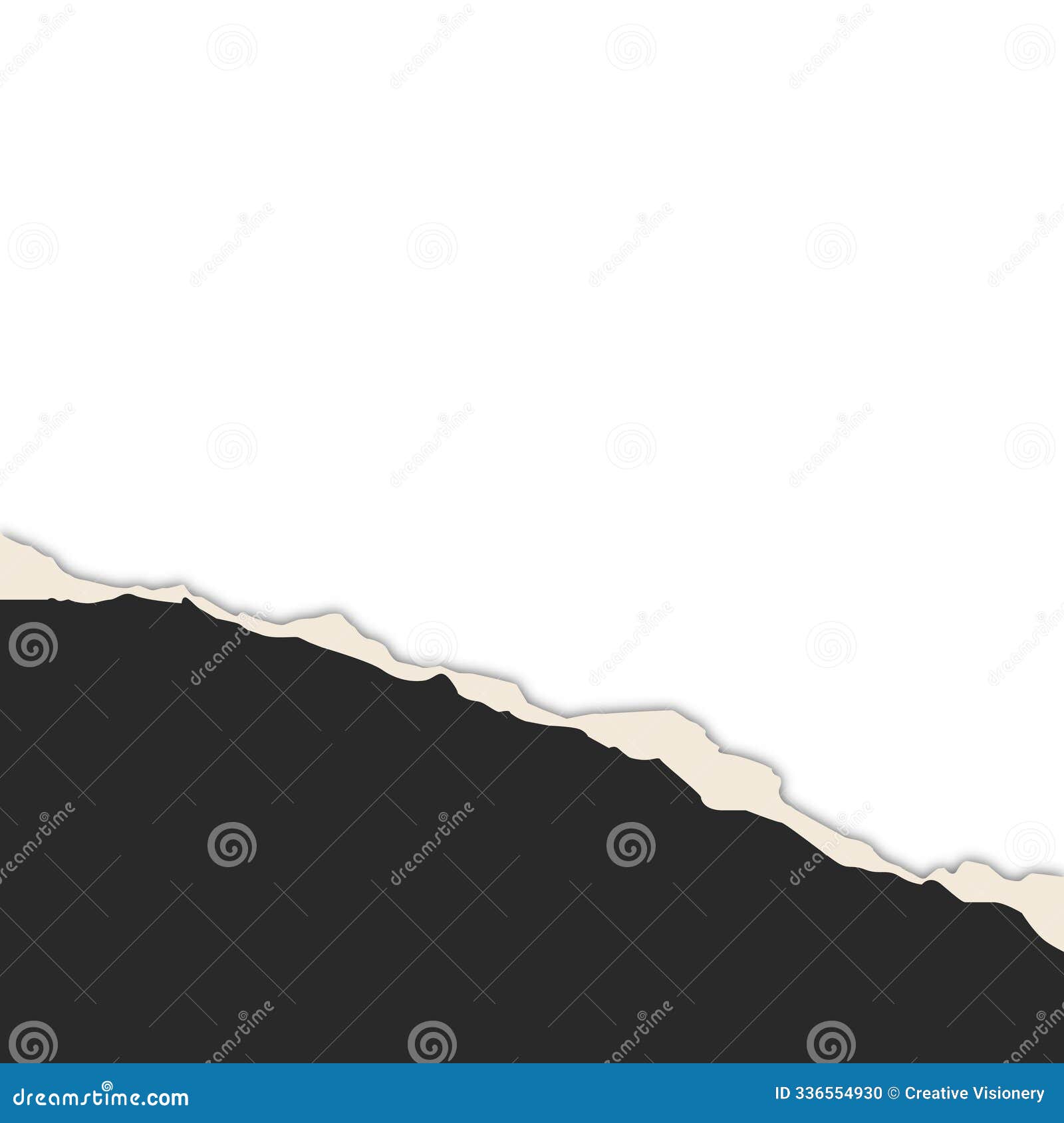 Abstract Black Ripped Paper Border Decoration Stock Vector ...