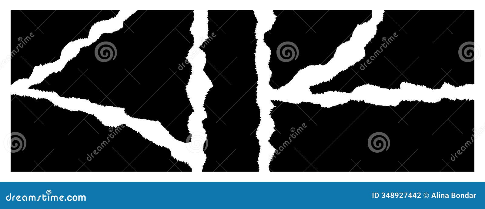 Black Ripped Paper Composition Creating a Ripped Paper Effect Stock ...