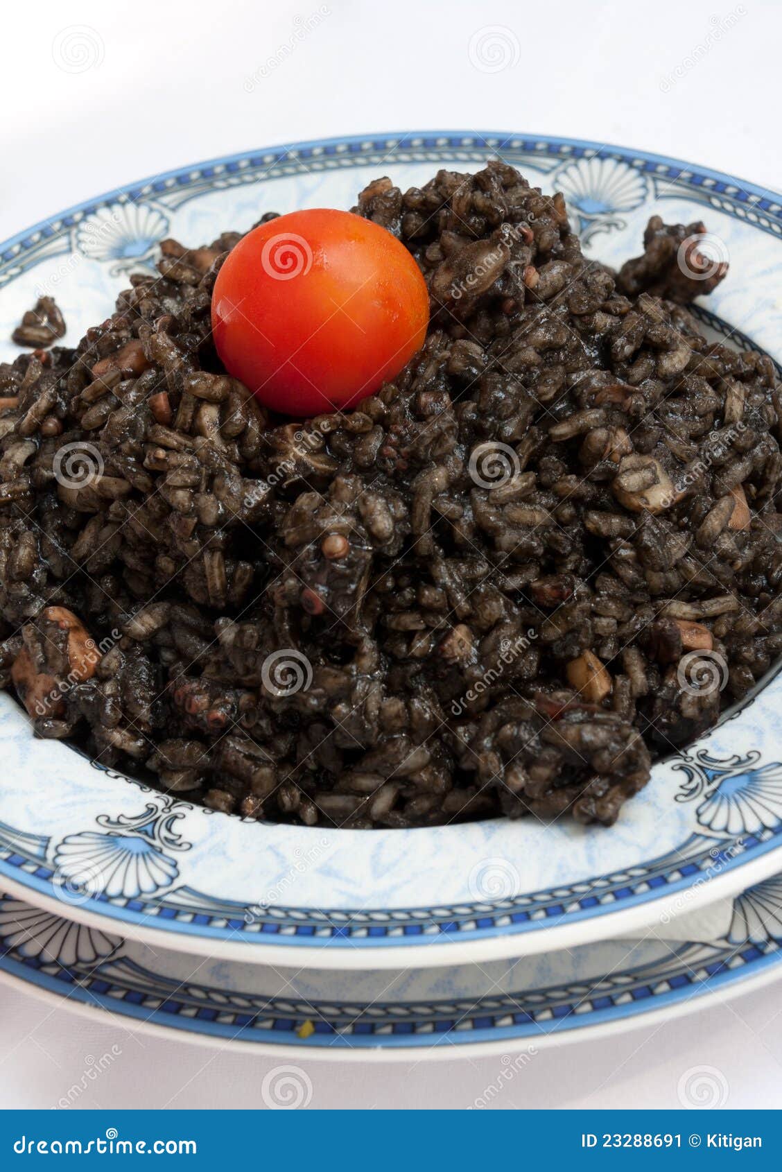Black Risotto stock image. Image of dish, prepared, black - 23288691