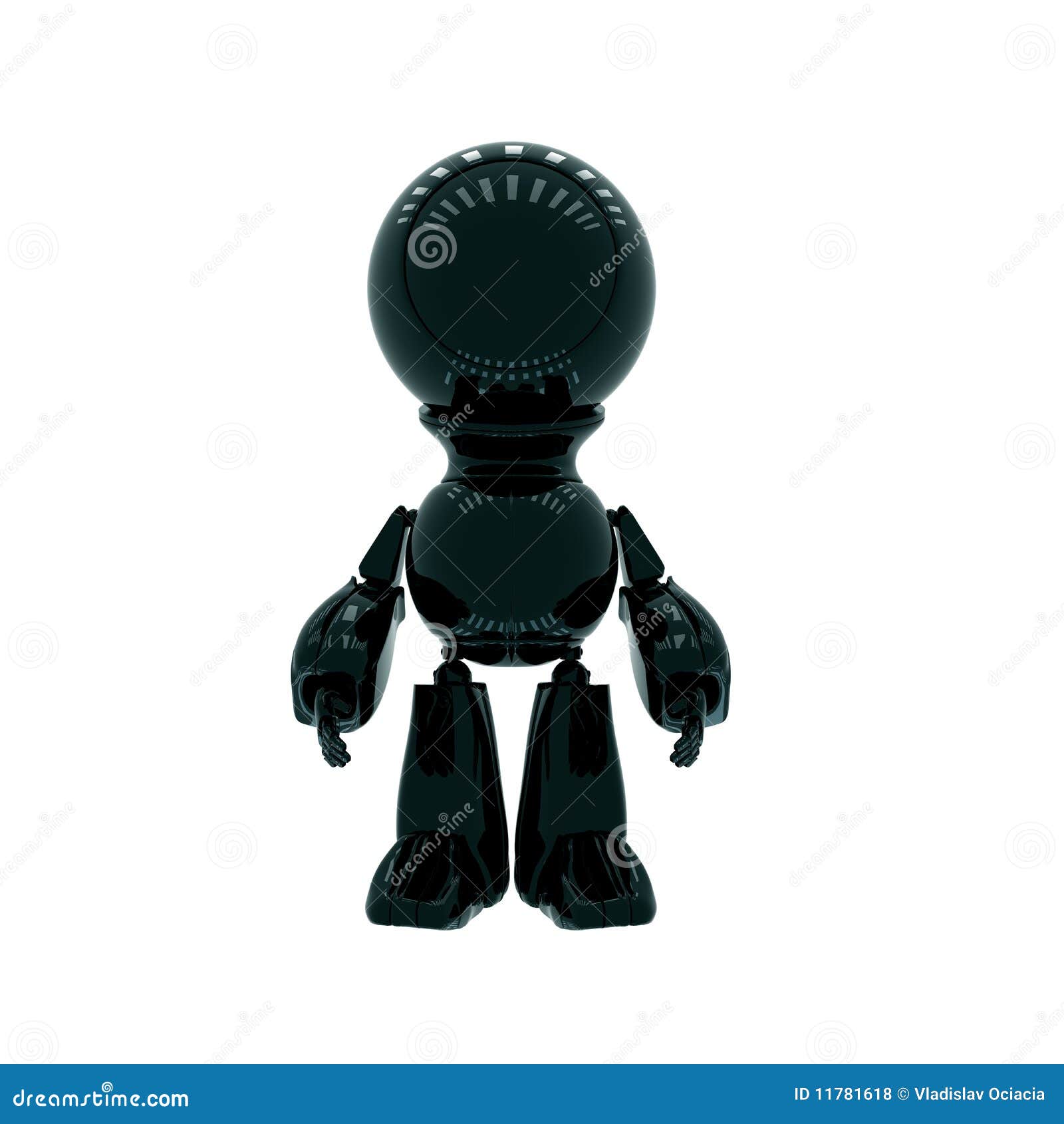 Black robotic toy stock illustration. Illustration of modern - 11781618
