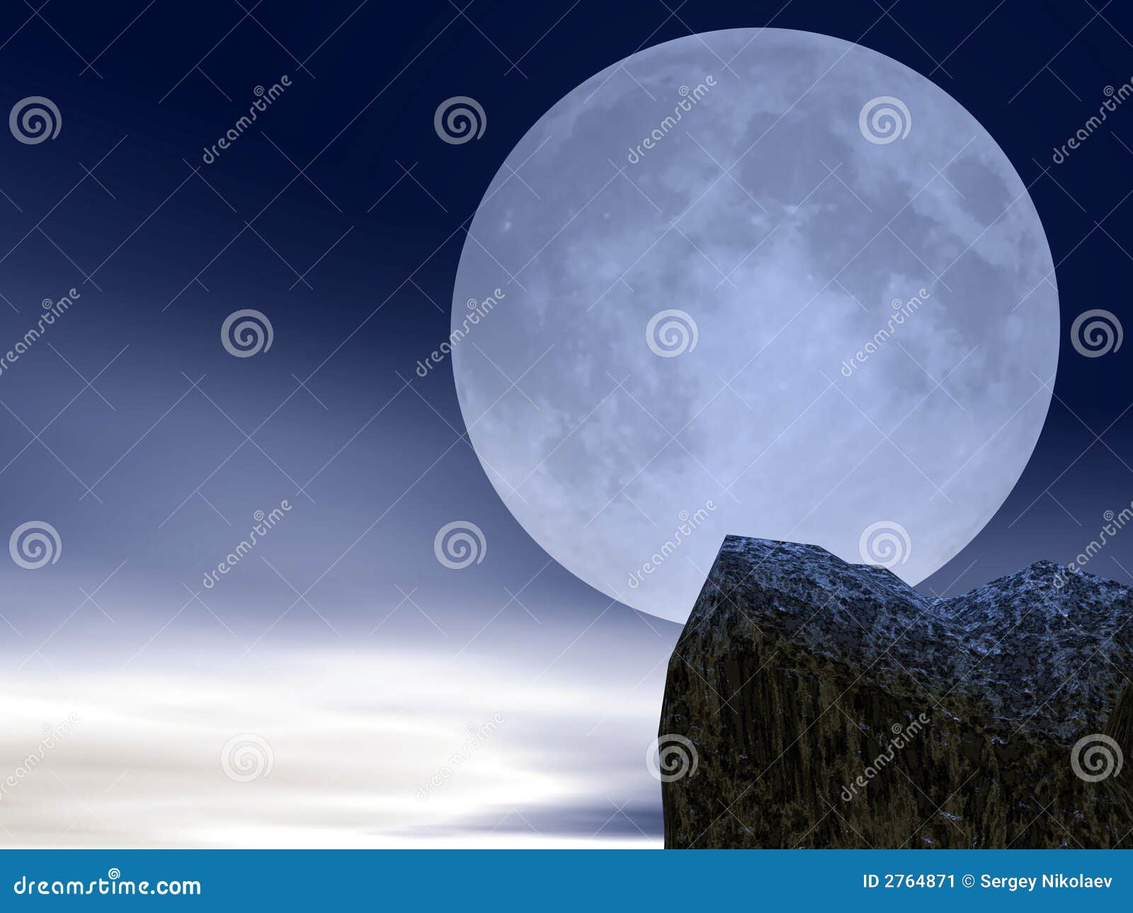 Black rock stock illustration. Illustration of spirituality - 2764871