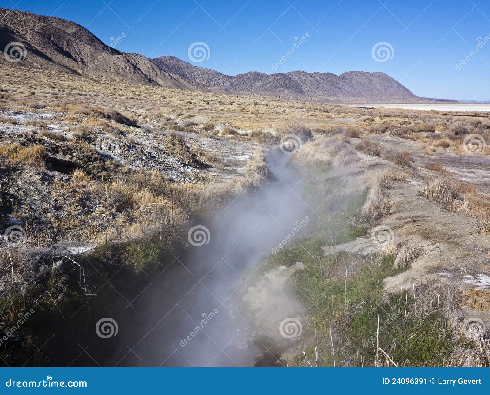 Black Rock Desert Hot Spring Stock Image - Image of geothermal, nature ...