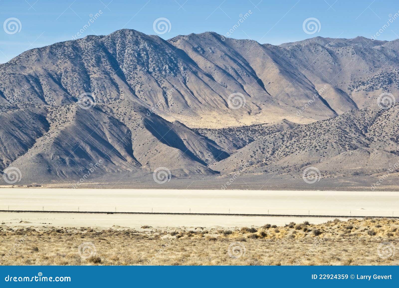 Black Rock Desert Playa and Mountains Stock Image - Image of arid, lava ...