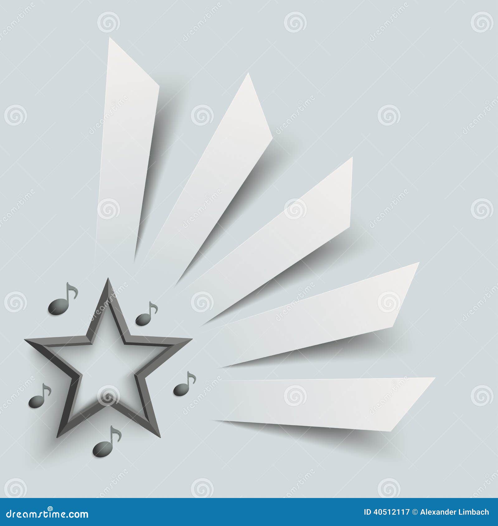 Black Rock Music Star 5 Banners Stock Vector - Illustration of ...