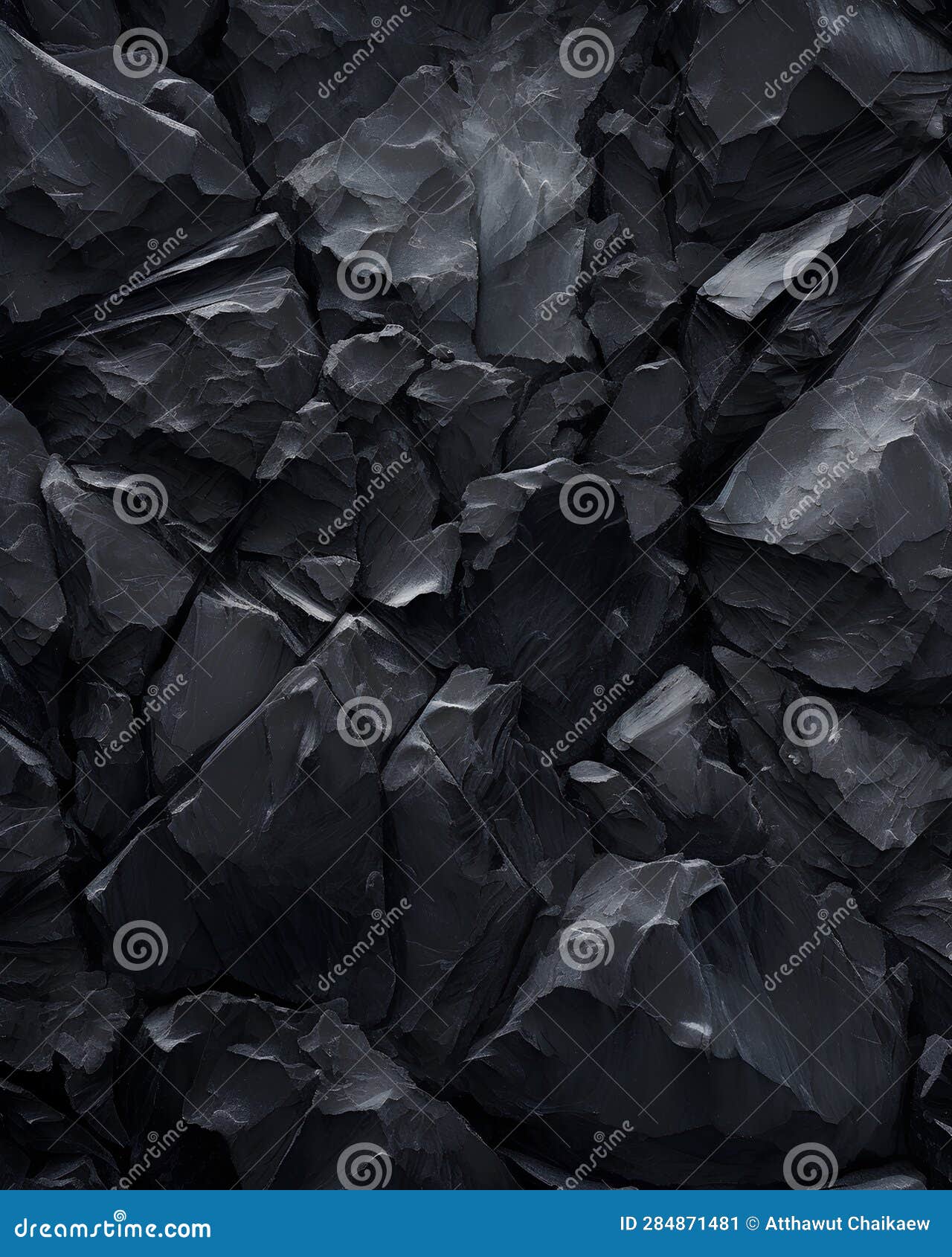 Black Rock Texture Generative by AI Stock Illustration - Illustration ...