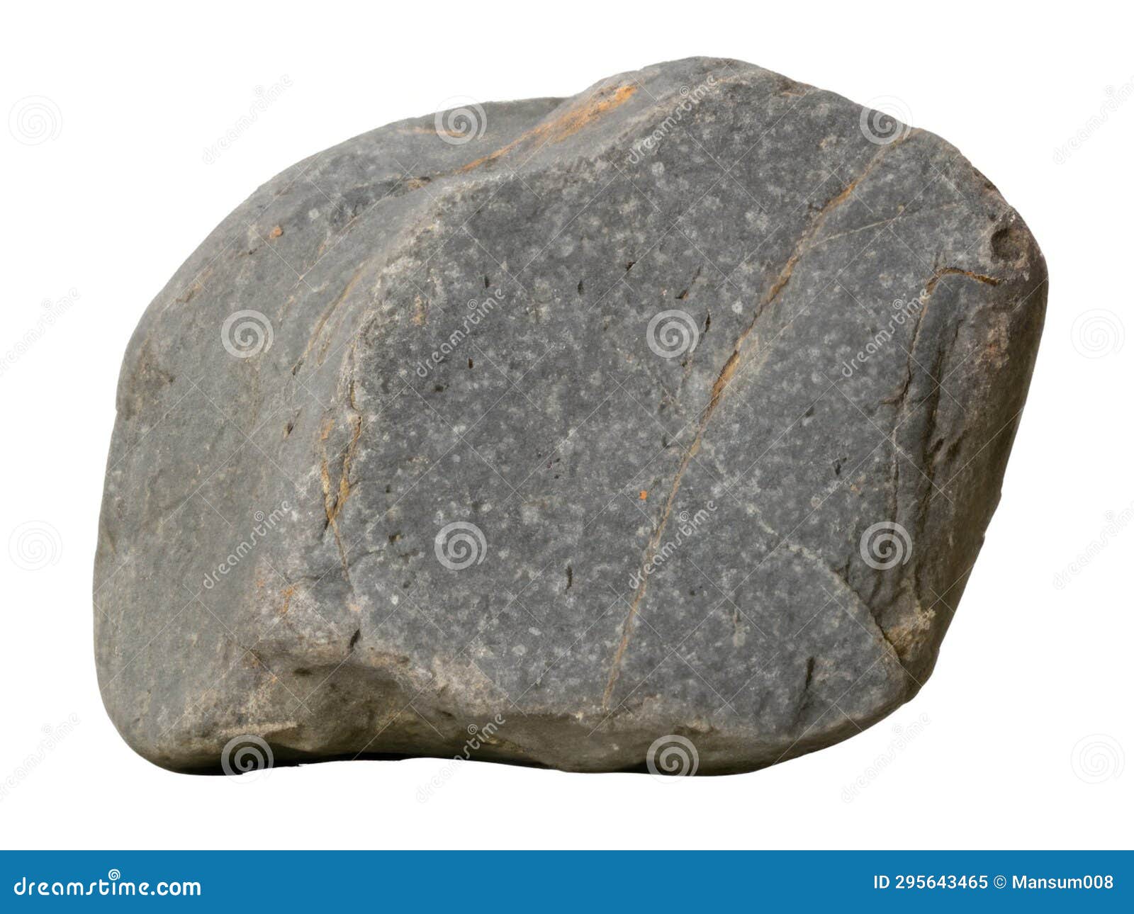 Black Rock on a White Background Stock Image - Image of black, piece ...