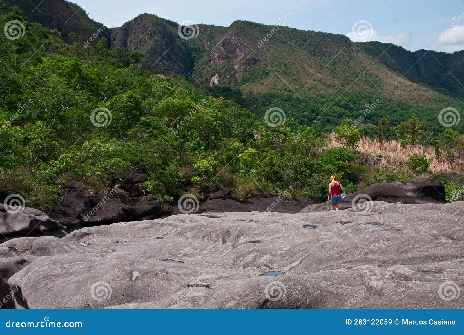 The Black Rocks Formations at Vale Da Lua or Valley of the Moon Stock ...